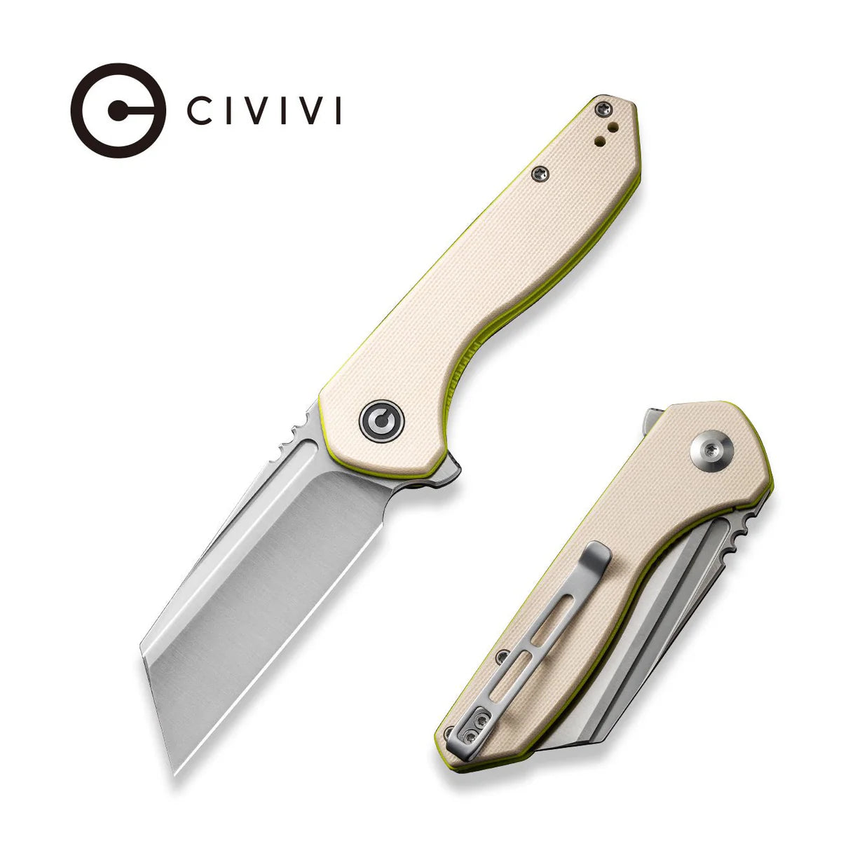 We Knife - CIVIVI ExOne Liner Lock Flipper Satin Nitro-V Blade with Iv – KnifeJoy