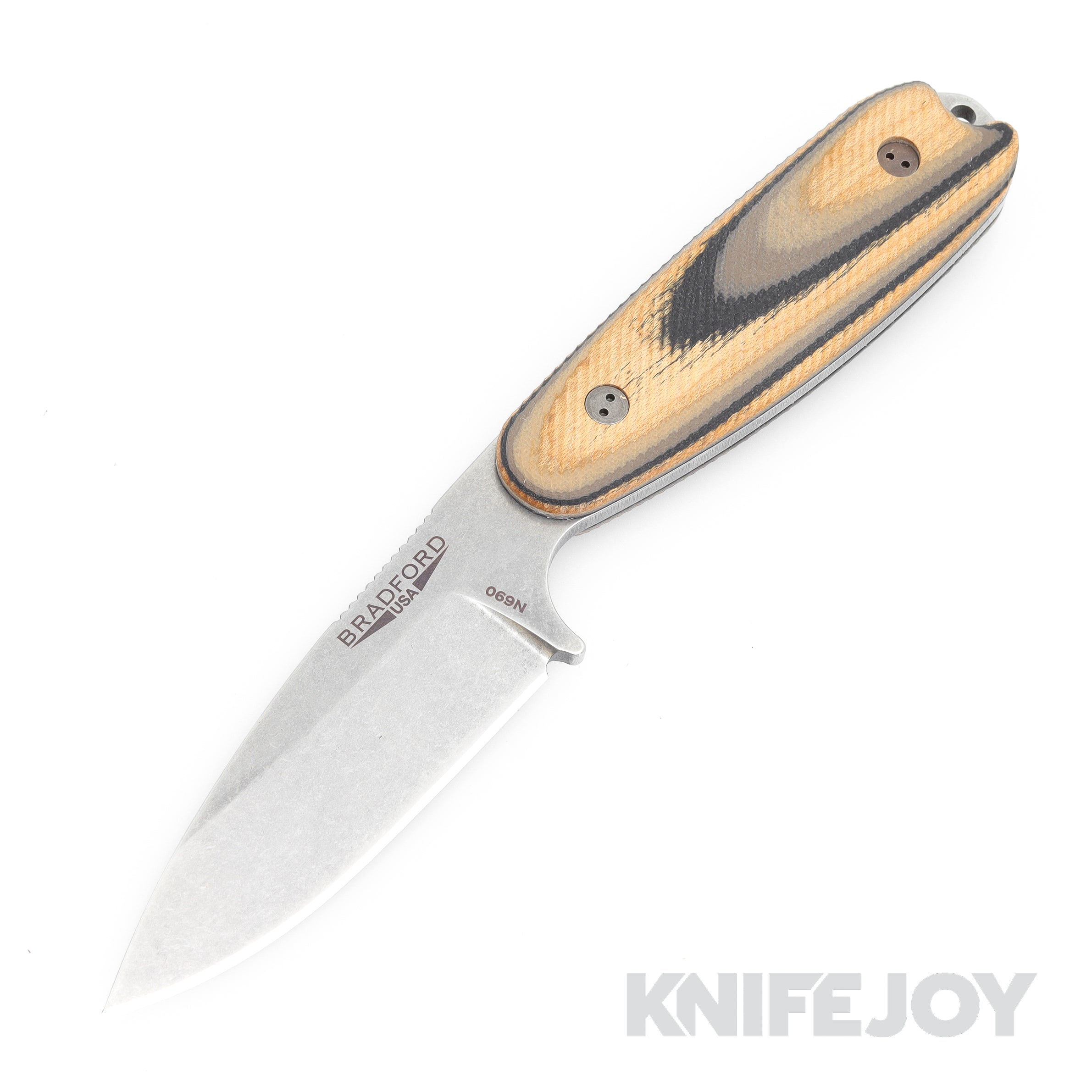Bradford Knives BRAD35S115 Guardian3.5 Tumbled Sabre Grind Blade with ...