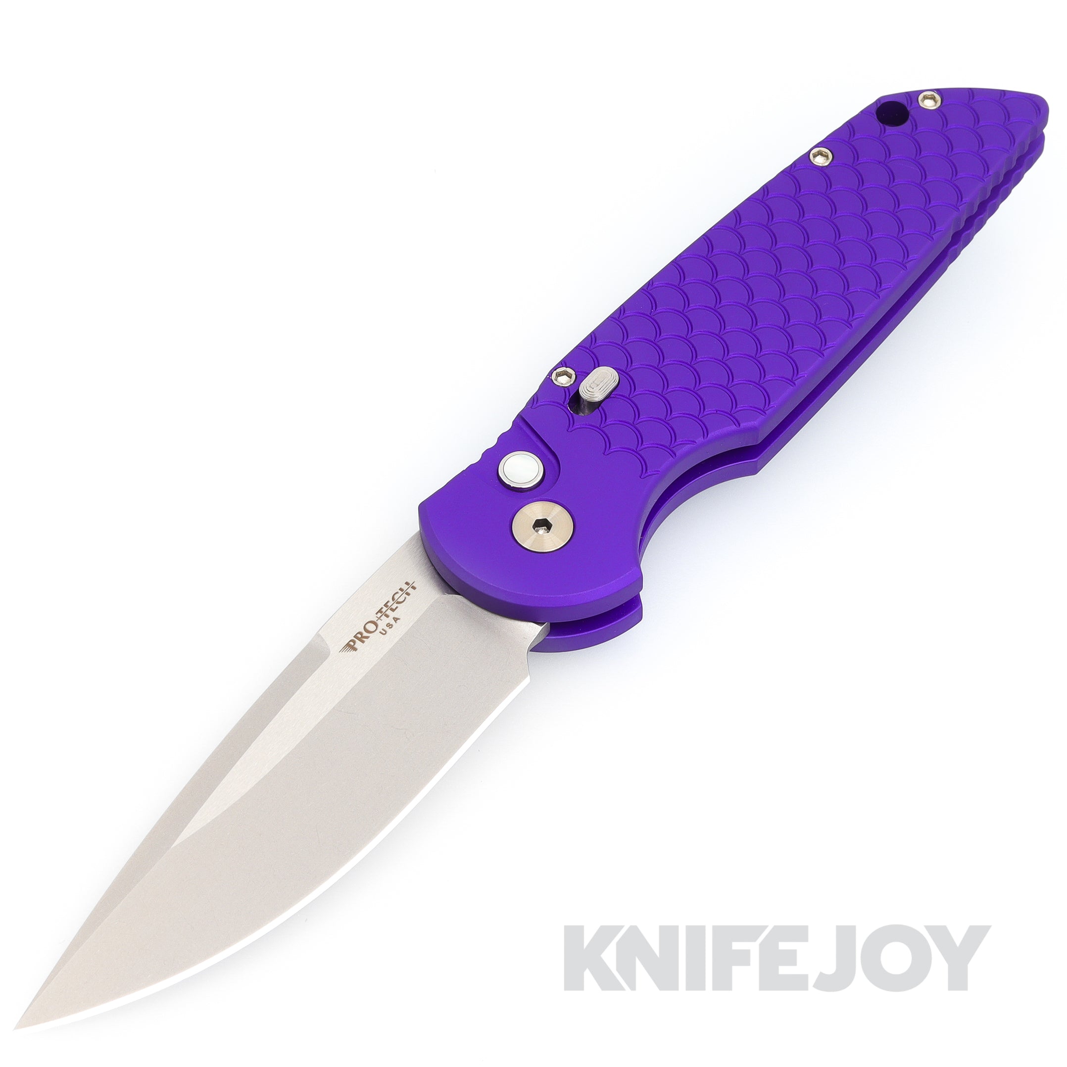 Pro-tech Knives TR-3 X1 LTD Purple Tactical Response 3 Auto Folder Pla ...