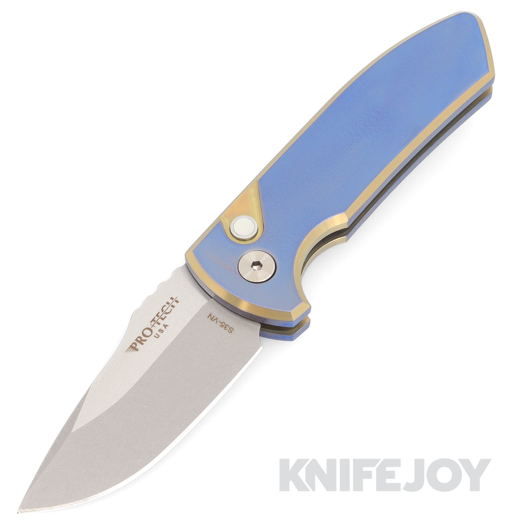 Pro-tech Knives SBR Custom.001 Auto Stonewash CPM-S35VN Blade with 2To ...