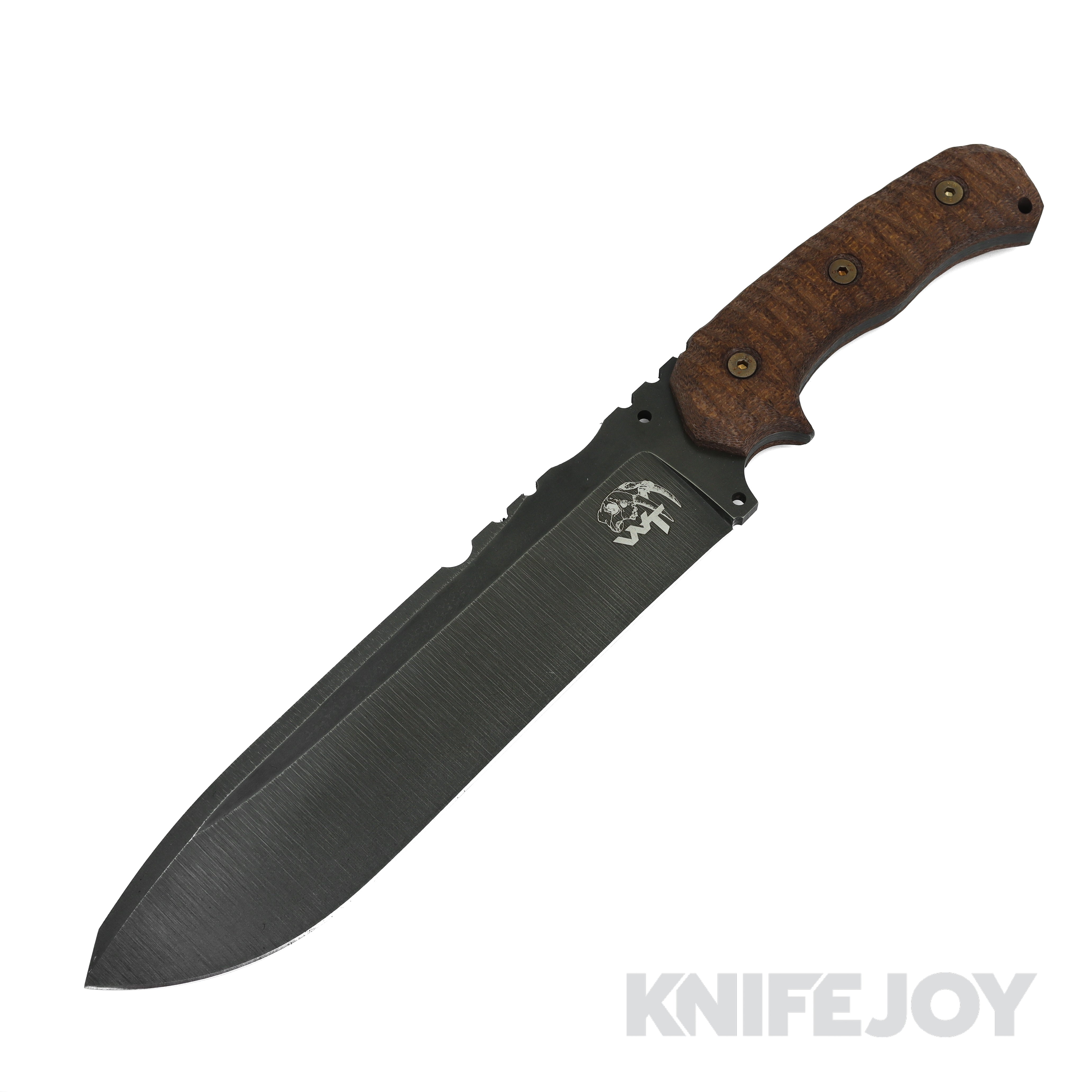 Wander Tactical WT217 Godfather Fixed Blade D2 Raw Finish Blade with B ...