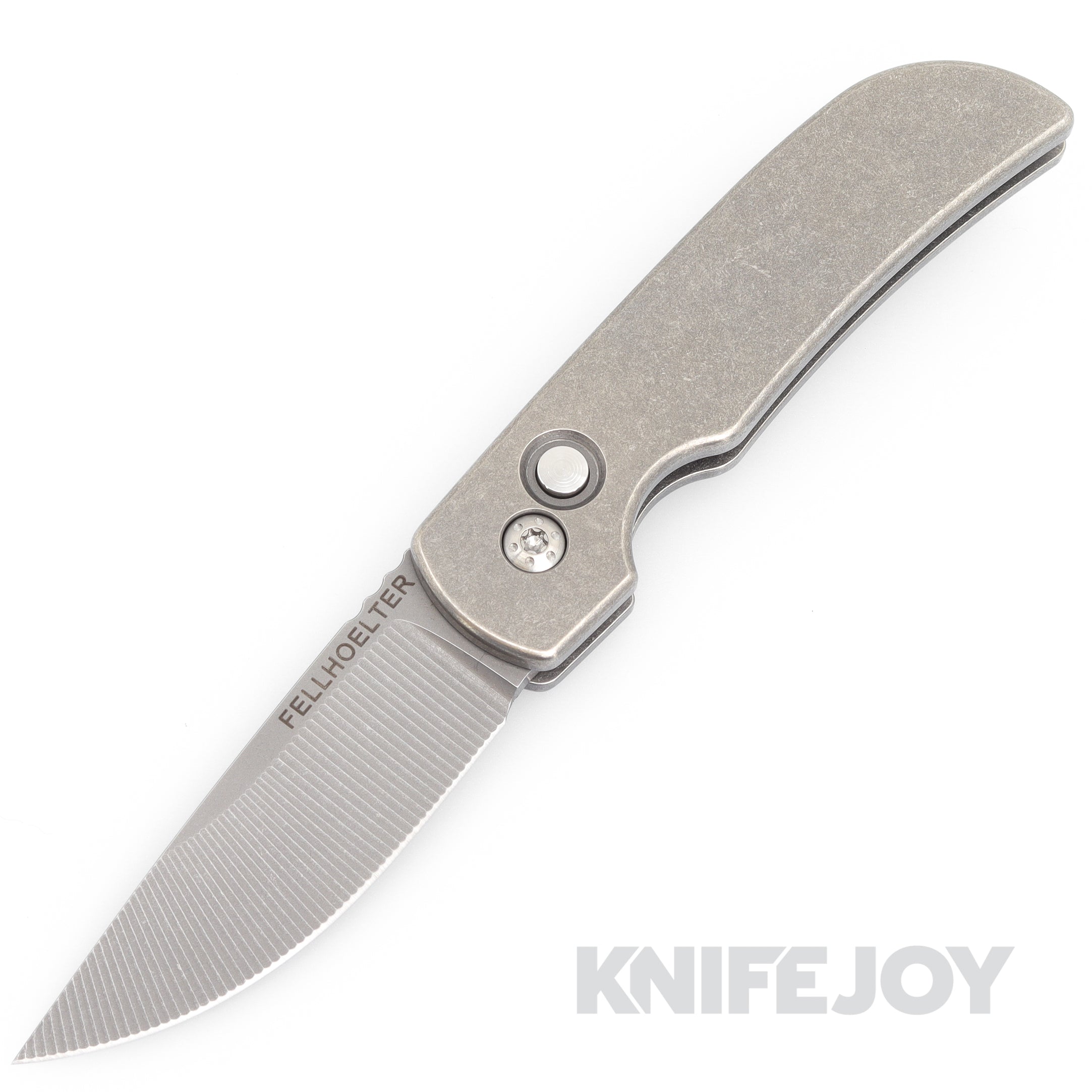 Fellhoelter Ridgeline Auto Knife Engraved Magnacut Blade with Smooth S ...