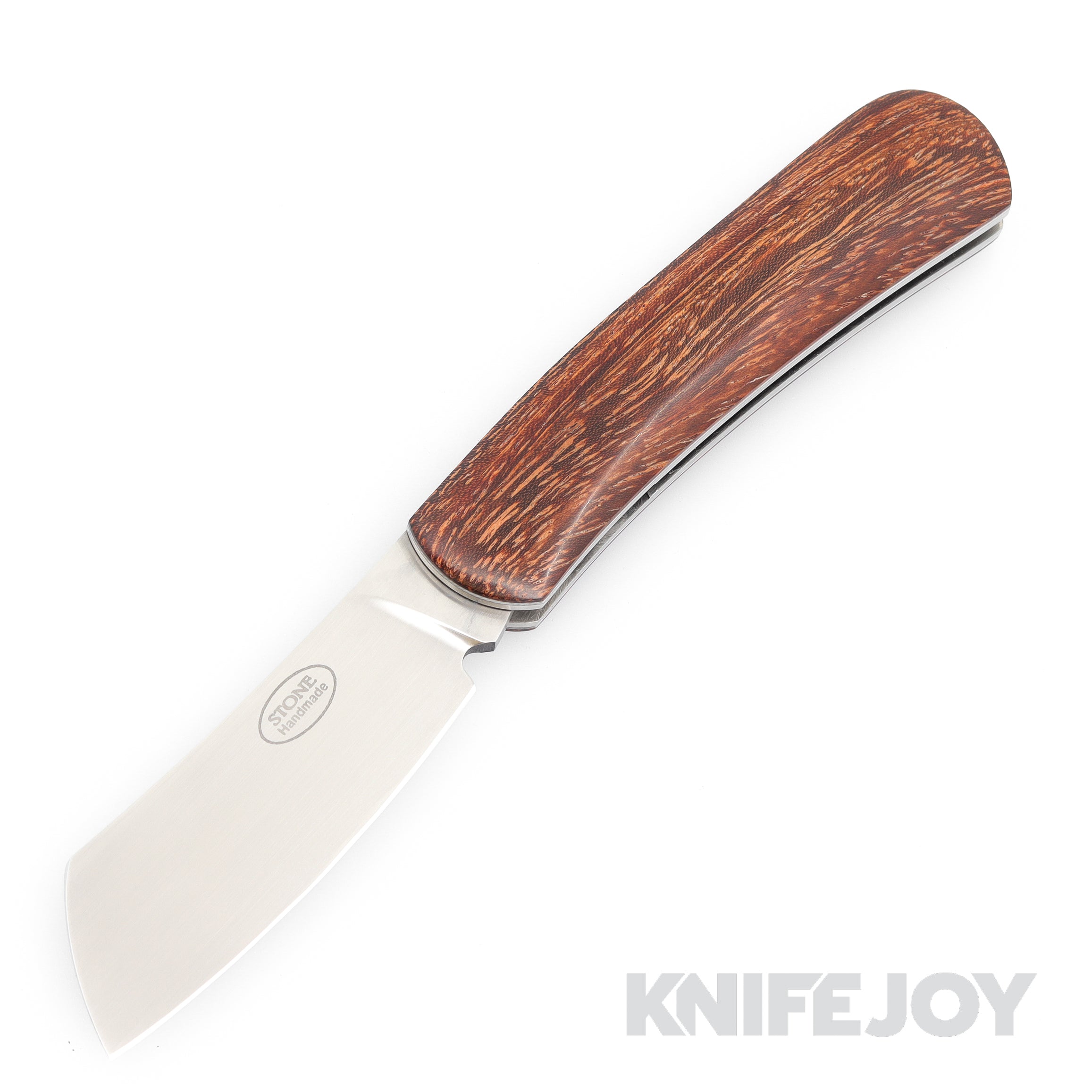 Tinus Stone STONE177 Cleaver Slipjoint Plain Blade with Camel Thorn Ha ...