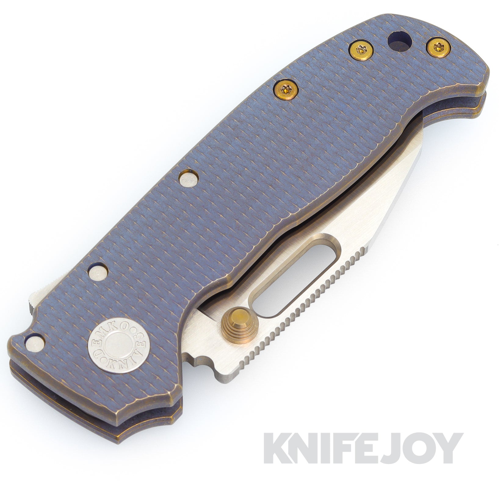 Demko Knives AD20 Compact Custom Magnacut Blade with Textured/ Anodize ...
