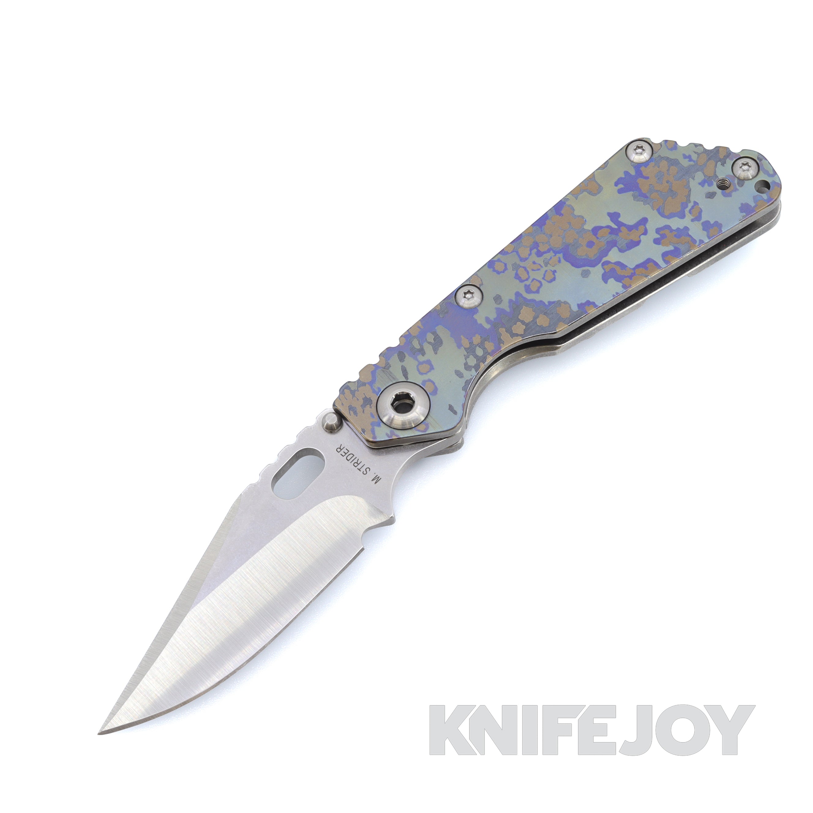 Mick Strider Knives SnG S30V Bowie Blade with Partizan Full Titanium H ...