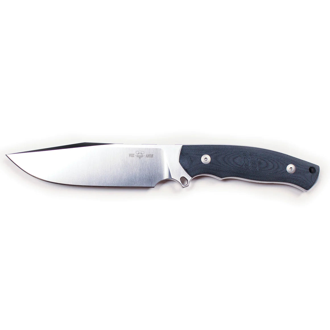 GiantMouse Knives Vox/Anso GMF4-DB-SATIN Fixed Blade Satin Blade with ...