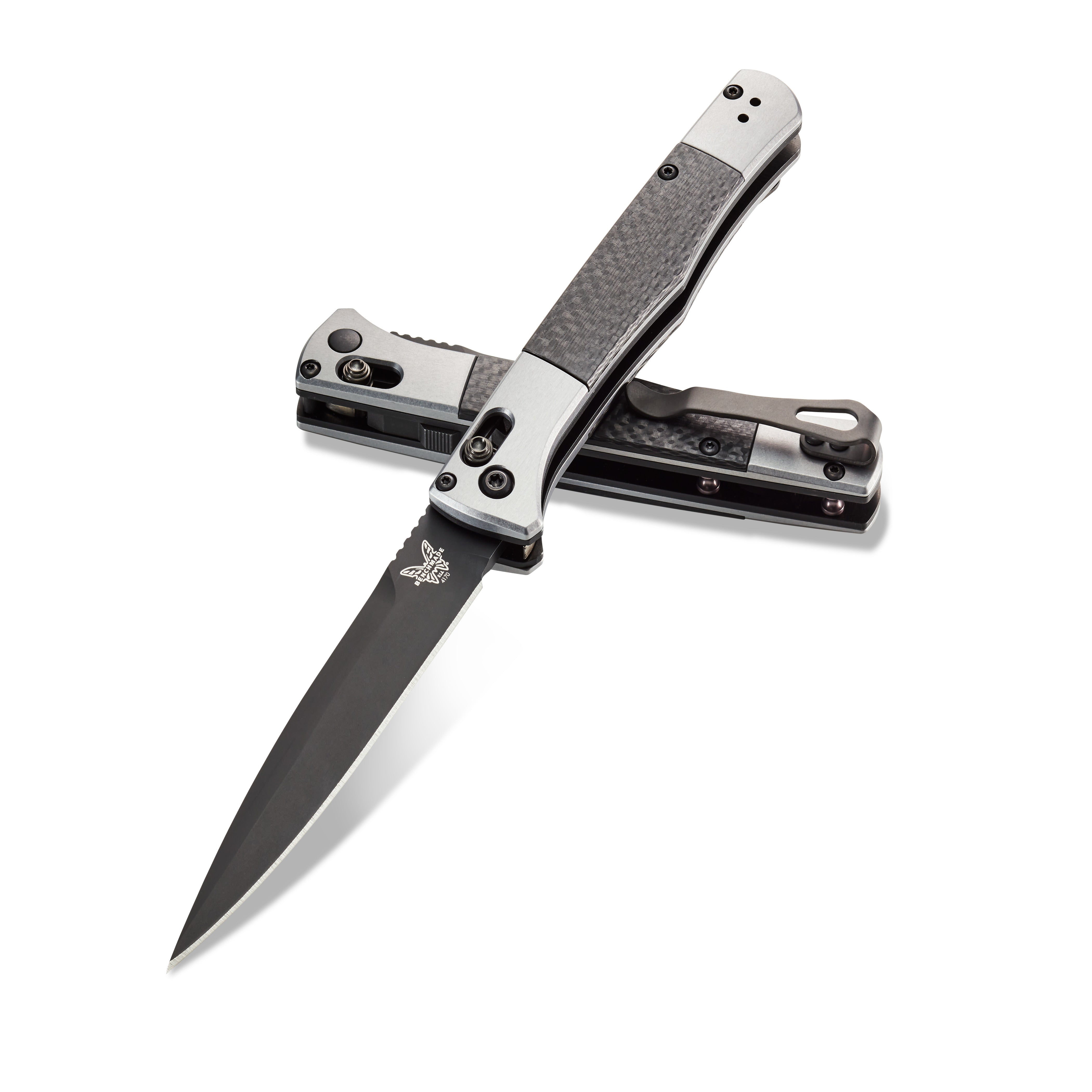 Benchmade 4170BK Fact Auto Spearpoint CPM-S90V DLC Plain Blade with 60 ...