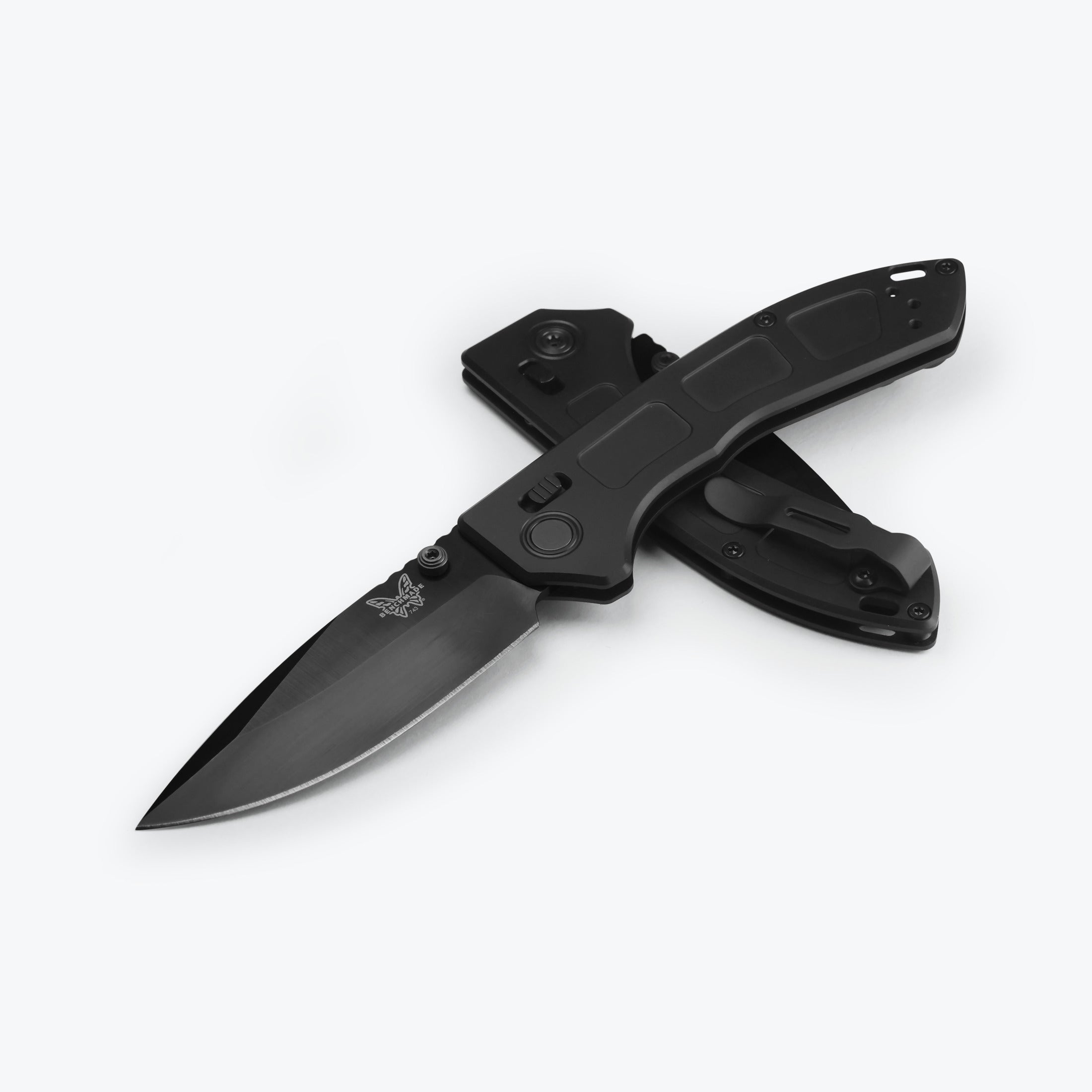 Benchmade 743BK-01 Mini Narrows Axis Lock Knife Drop Point Stainless S ...