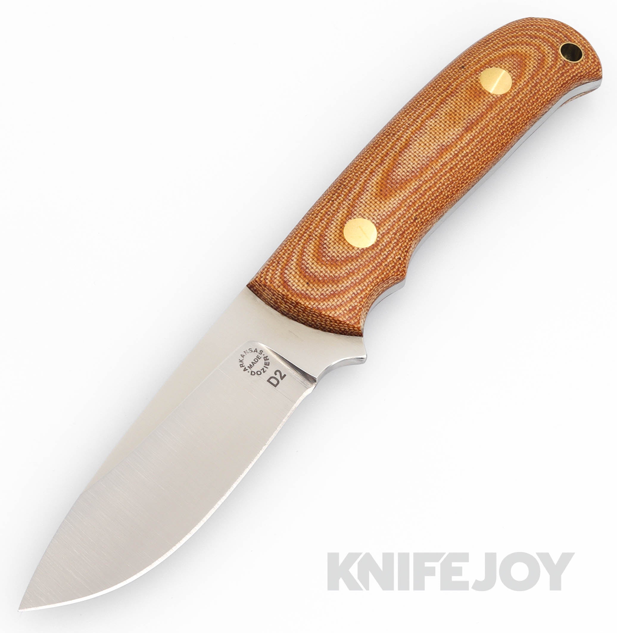 Dozier Knives Custom Fixed Blade Model K-53 Arkansas Drop Point D2 Bla ...