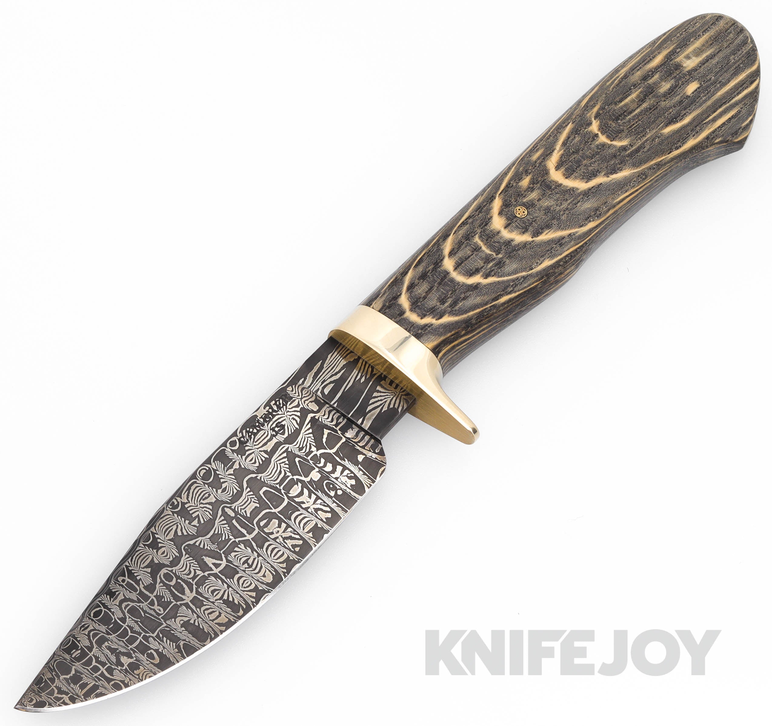 Camerer Knives Custom Fixed Blade Model Hunter/ Utility Forged Damascu ...