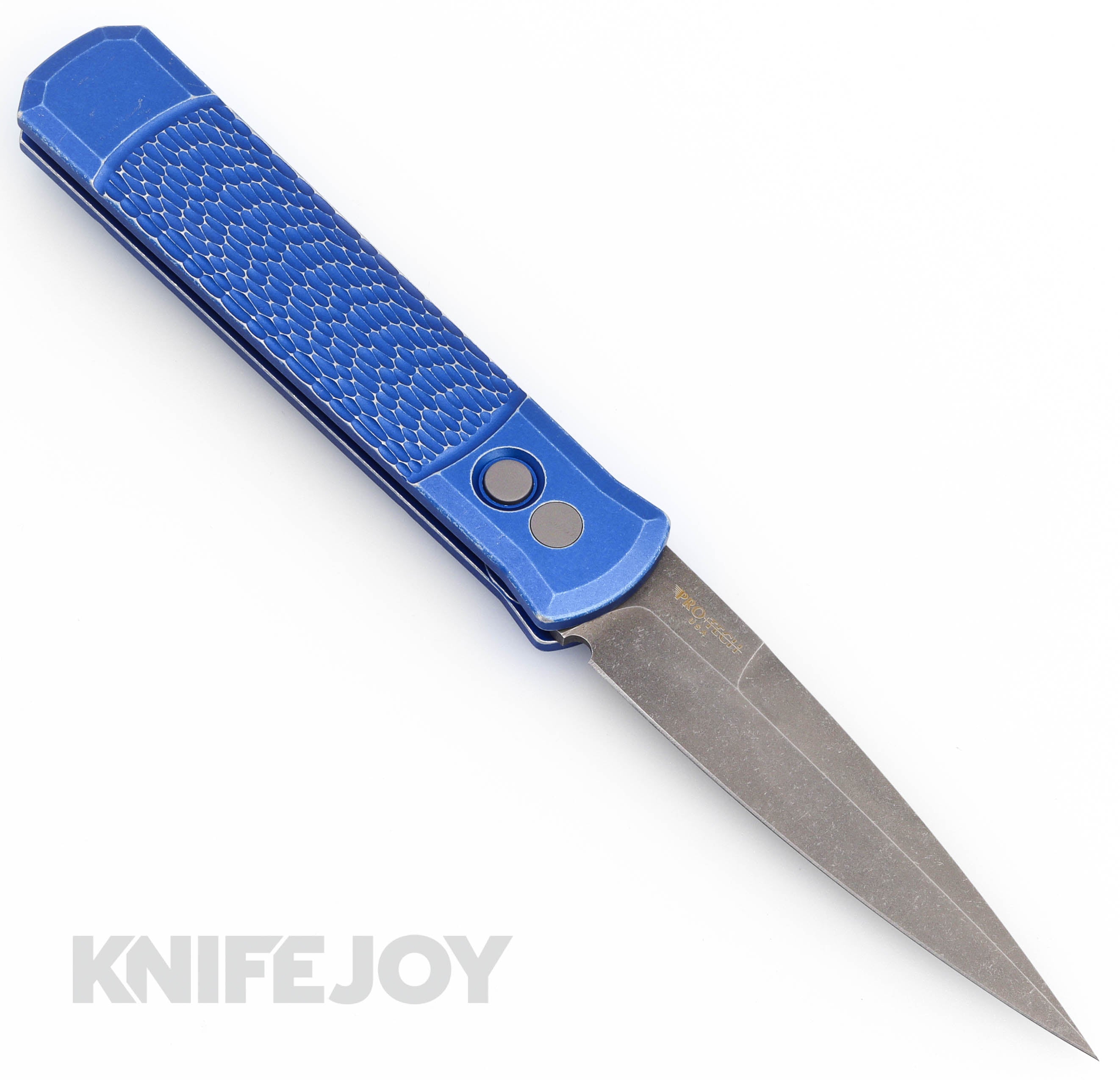 Pro-tech Knives 926-LHAWBW-BLUE GODFATHER Auto LEFT HANDED Plain Edge ...