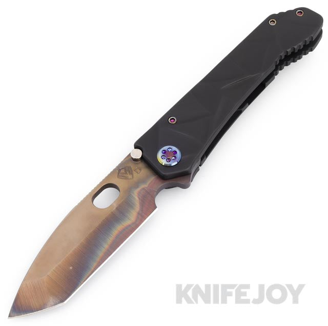 Medford Knives 187 DP D2 Vulcan Drop Point Blade with DLC "Stained Gla ...