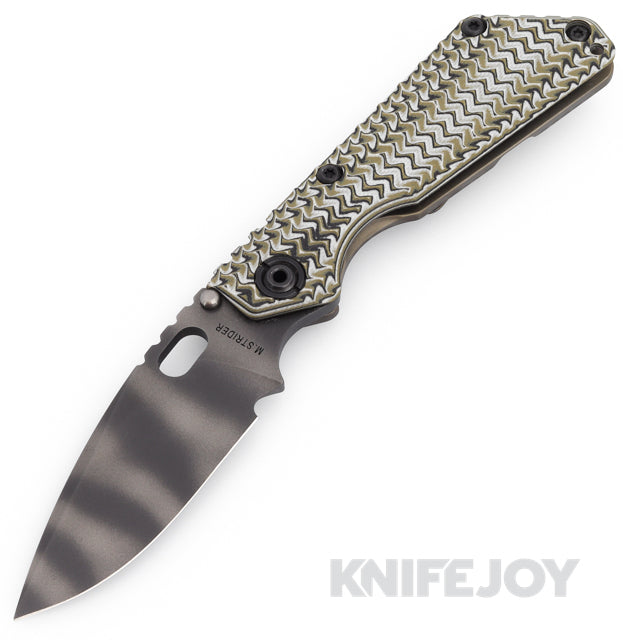 Mick Strider Custom Knives SnG Tiger Stripe Blade with Hybrid G10 Hand ...