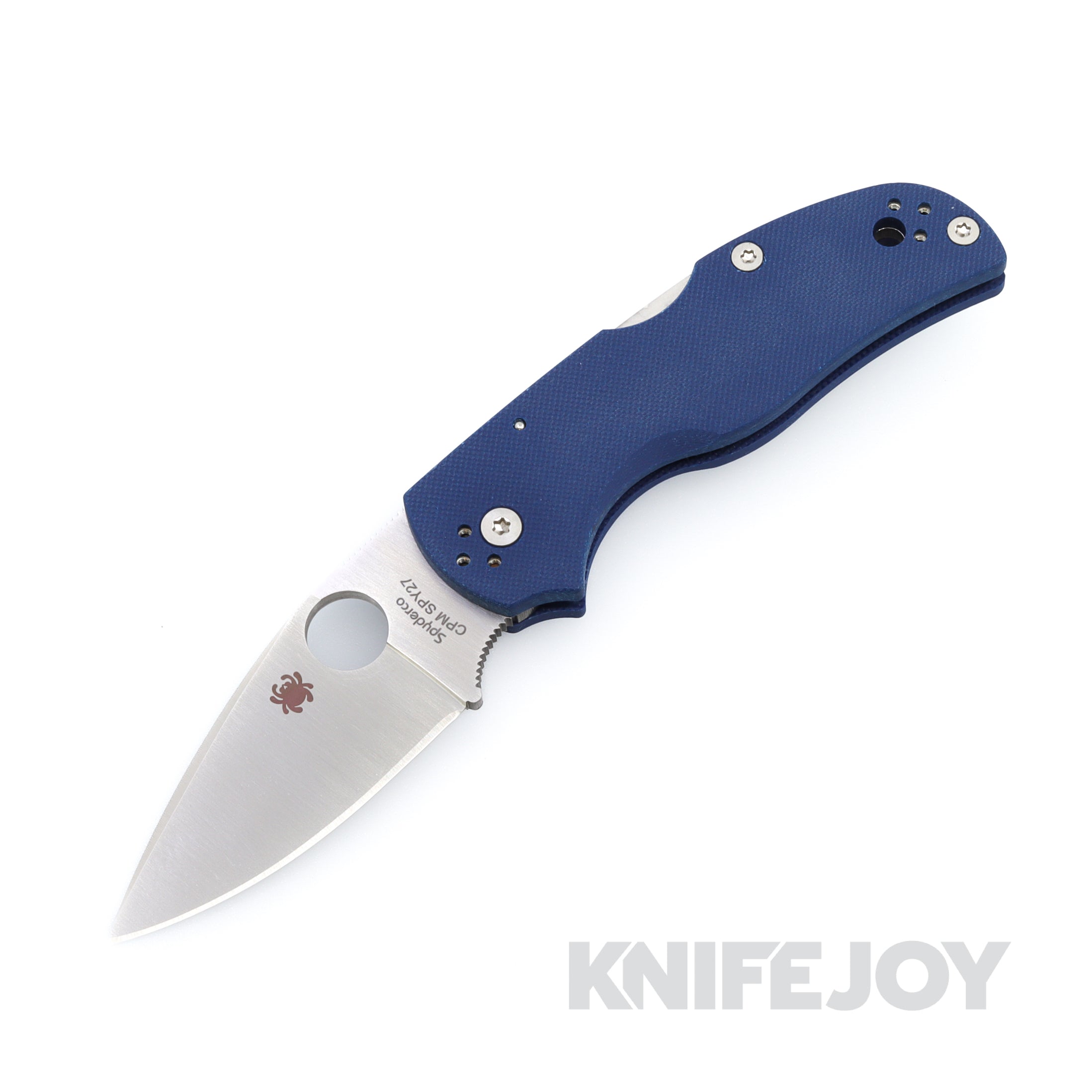 Spyderco C41GPCBL5 Native 5 with SPY27 Blade and Cobalt Blue G10 Handl ...