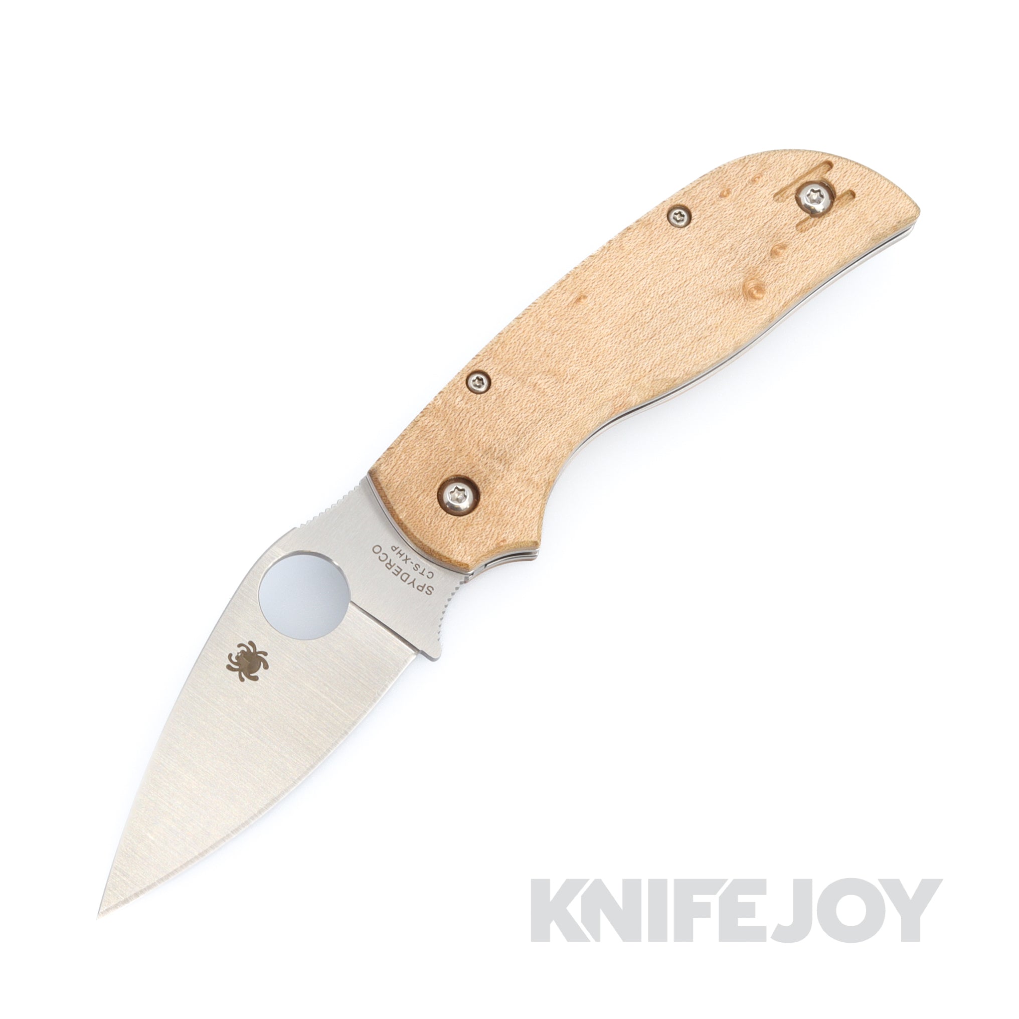 Spyderco C152NLWDP Chaparral Maple Slipit Slipjoint PlainEdge Knife ...