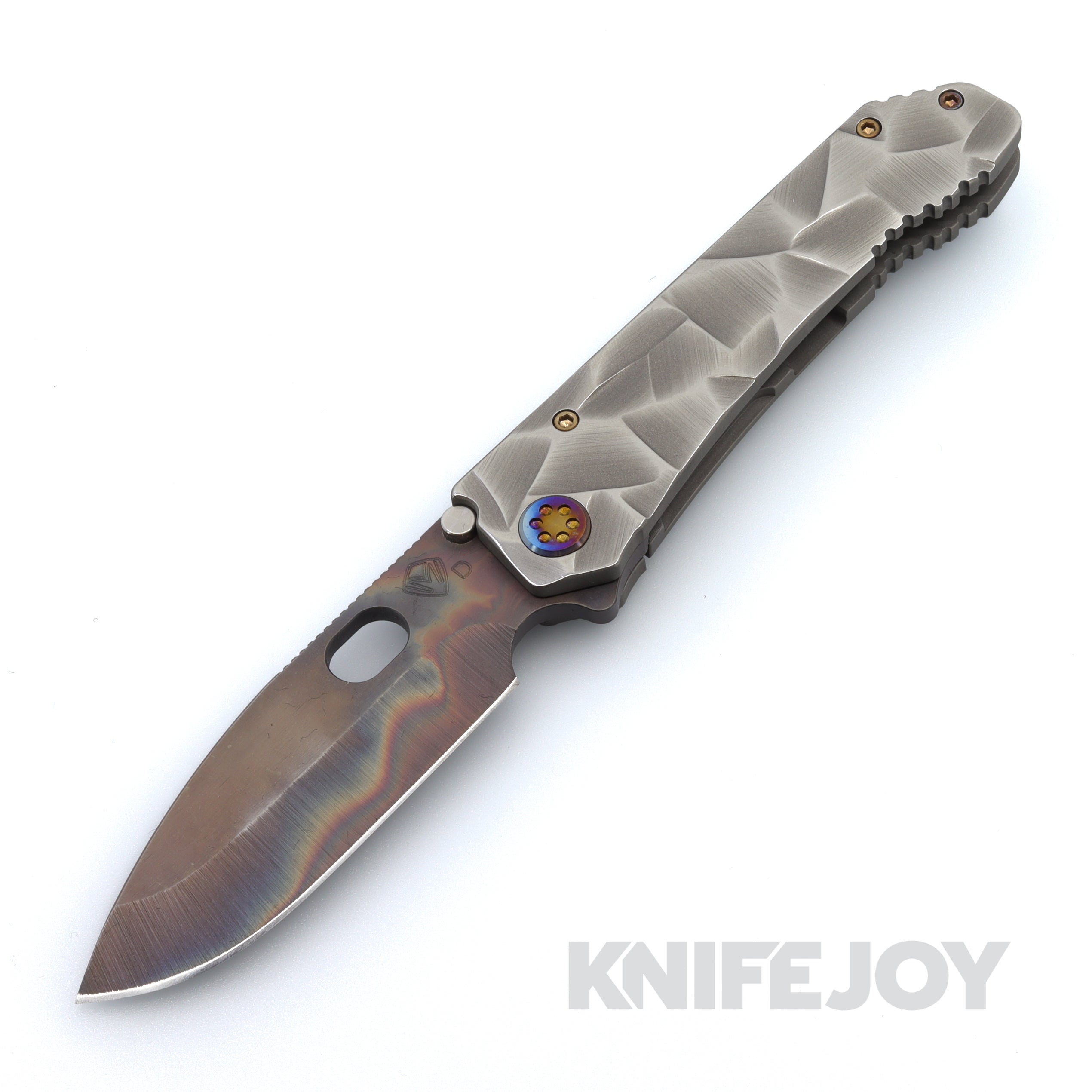 Medford Knives 187 DP D2 Vulcan Blade with BB/Silver Stained Glass Han ...