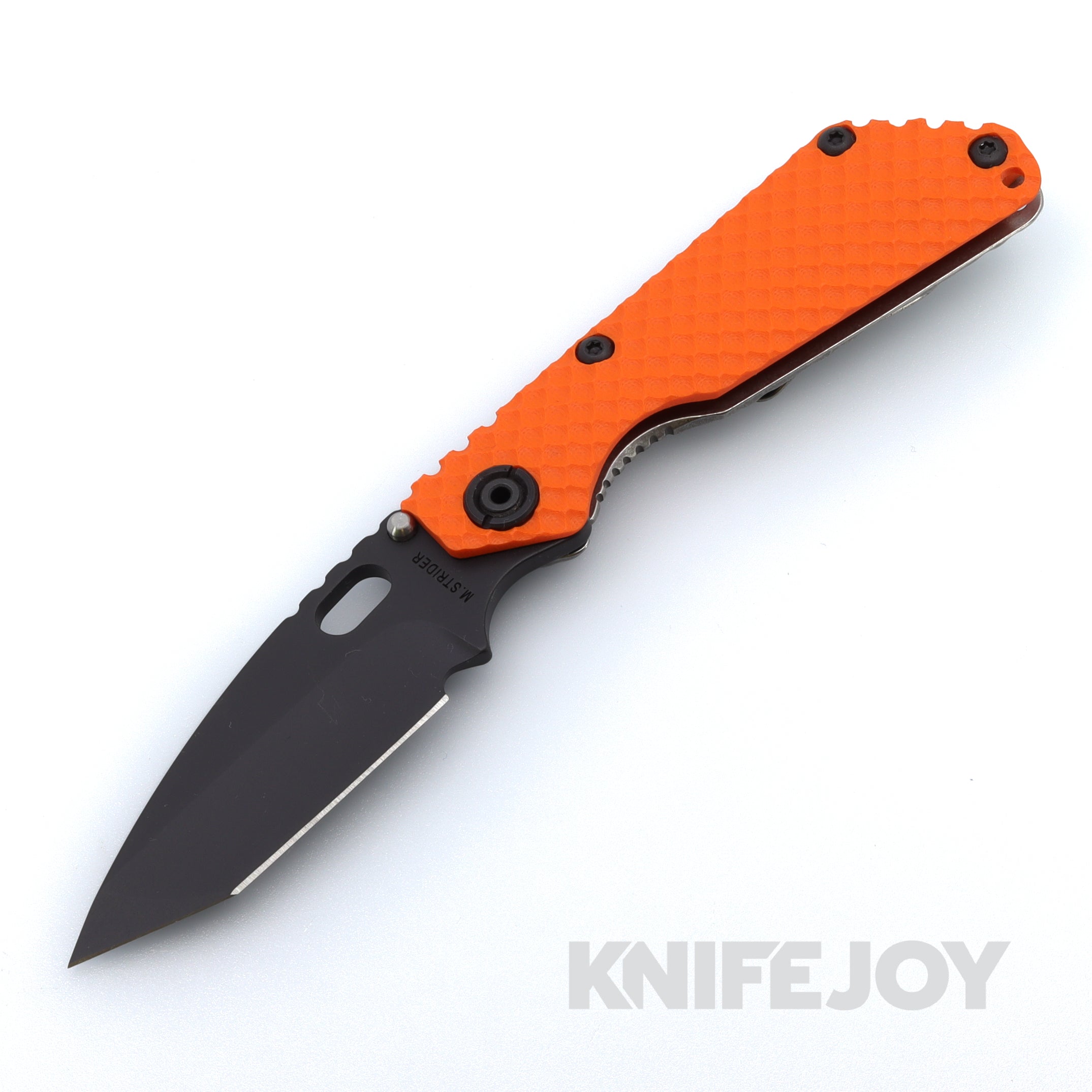 Mick Strider Knives SnG Black Oxide Magnacut Tanto Blade with Orange D ...