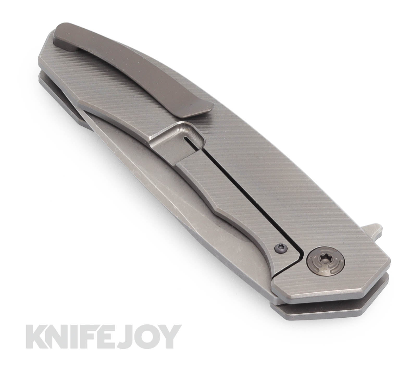 Trevor Burger Custom Knives TBC-DAKAR09 DAKAR Flipper Folder Plain Sto ...