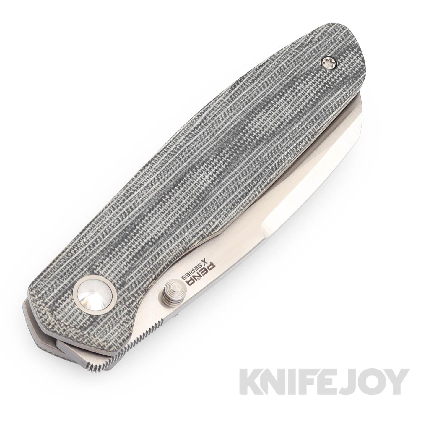 Enrique Pena X Series Front Flipper Bravo1 M390 Belt Satin Blade with ...