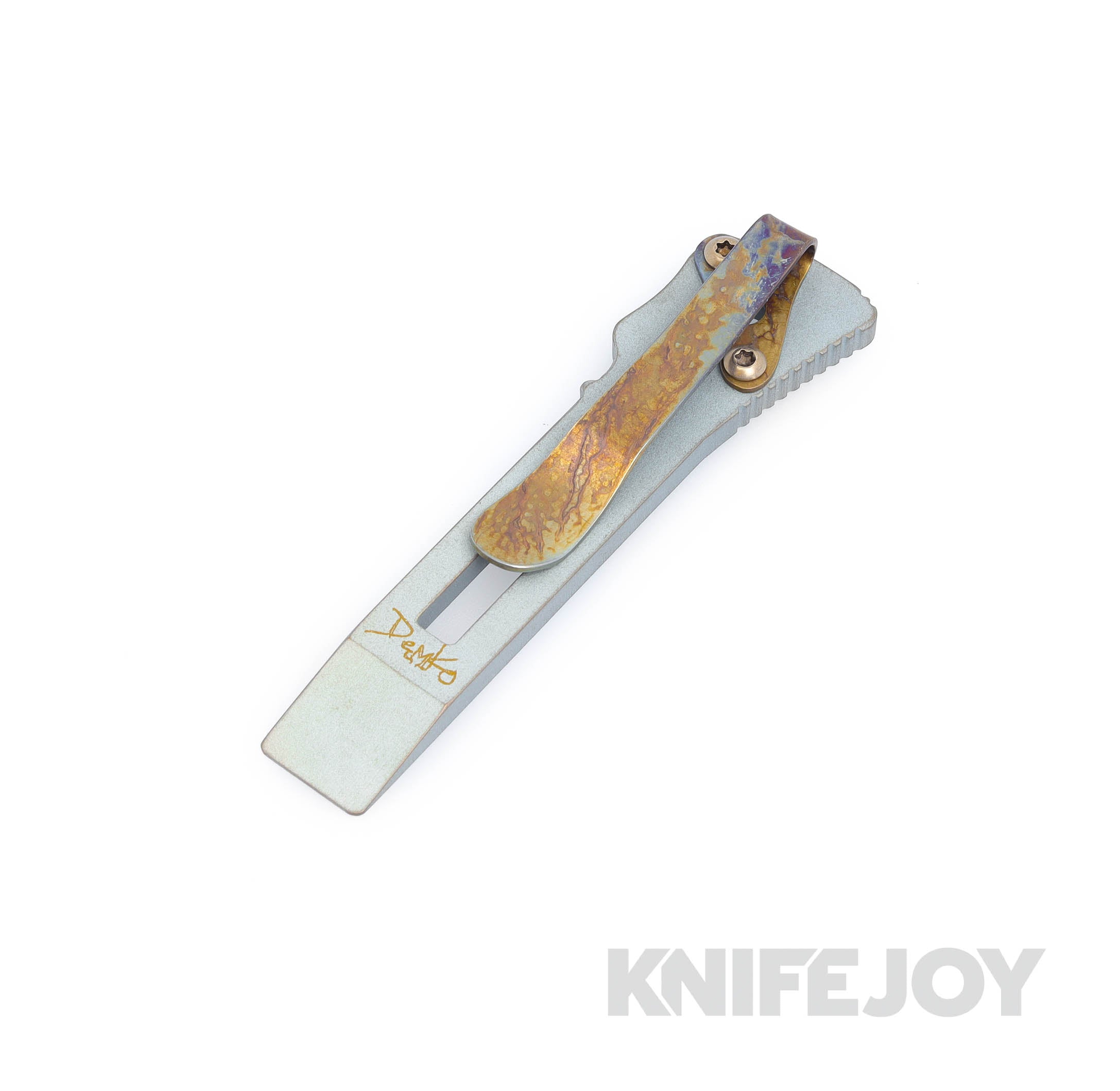Maverick Customs Shark lock Pry Bar with Denim Anodized Titanium – KnifeJoy
