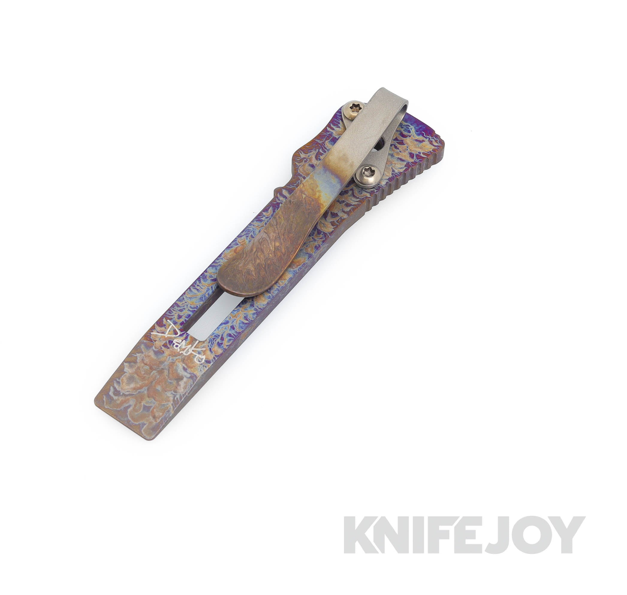 Maverick Customs Shark lock Pry Bar with Tesla Anodized Titanium – KnifeJoy