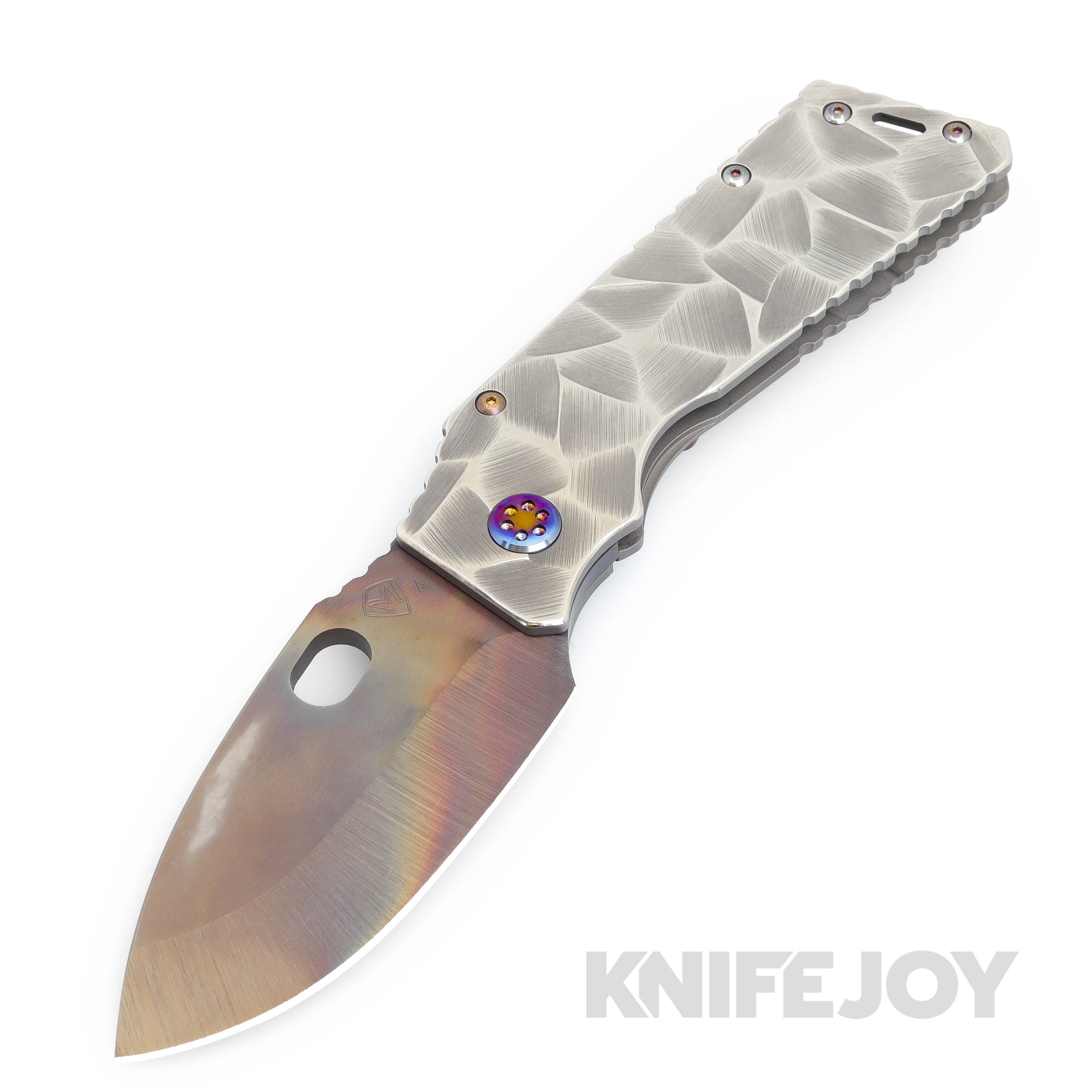 Medford Knives TFF-1 S45VN Vulcan Blade with BB/Brush Silver Stained G ...