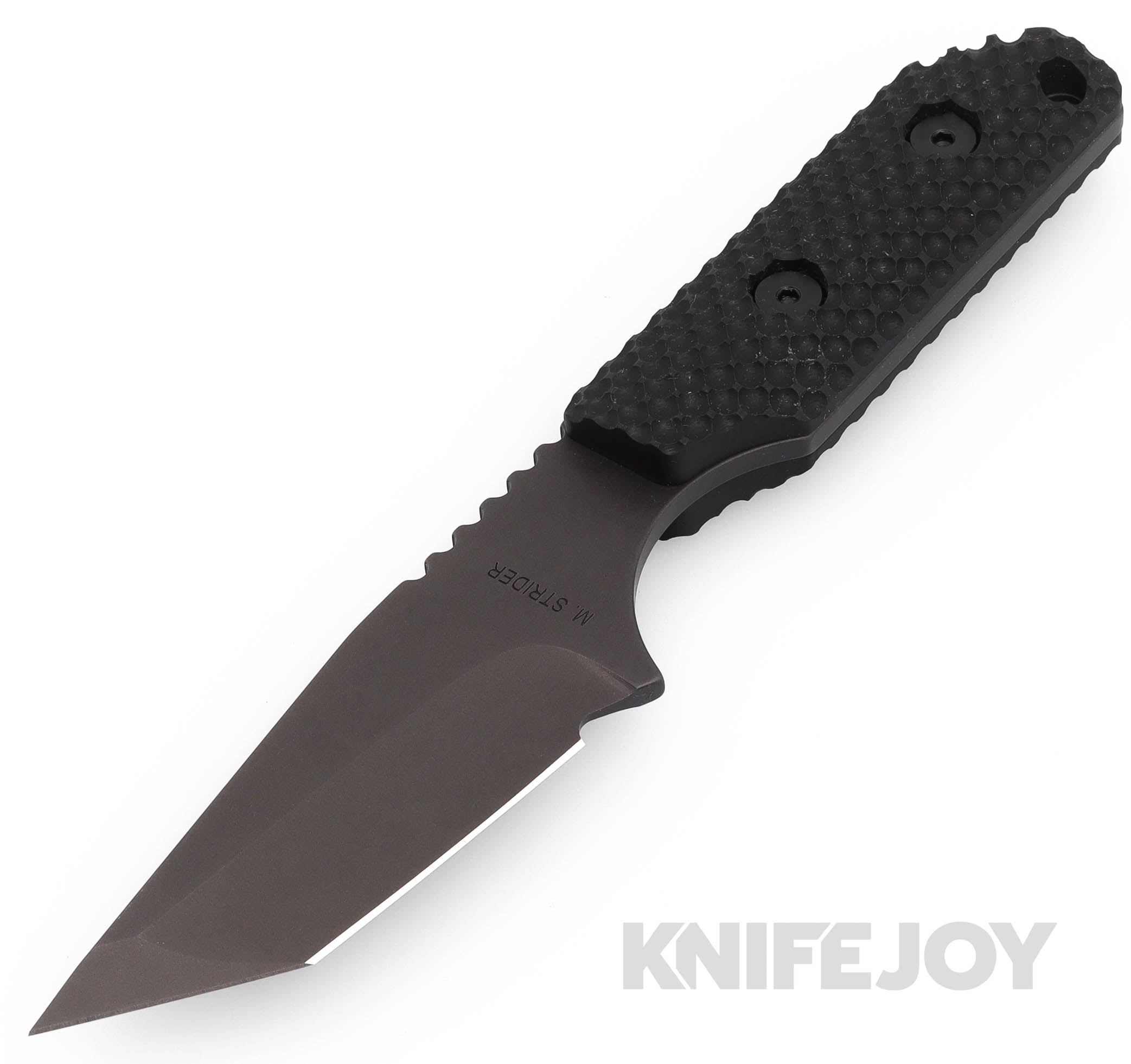 Strider Knives DB Fixed Blade Tanto Black Blade with Thin Stock Gunner ...
