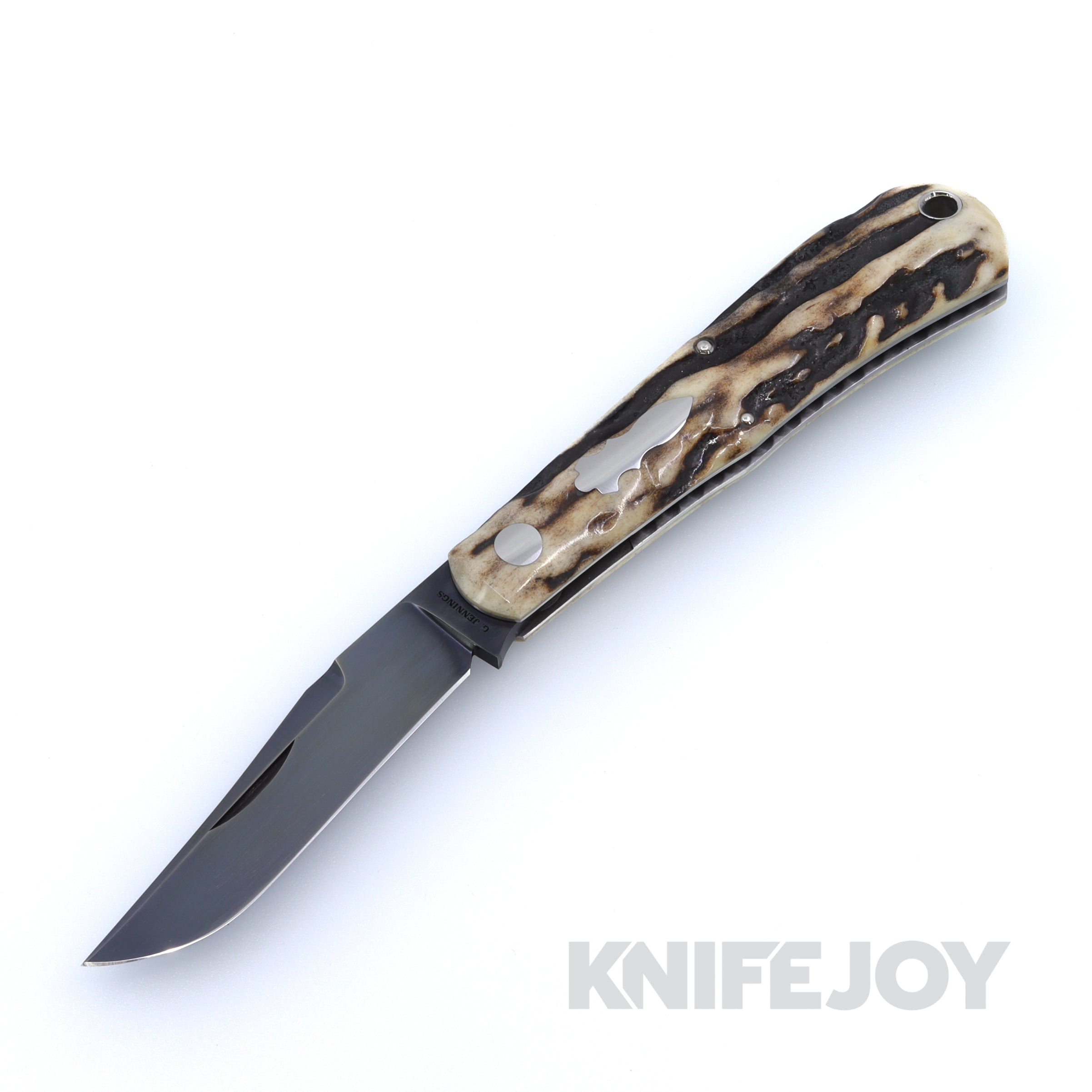 Grayson Jennings Custom Knives Back Pocket Trapper A2 Blade with Samba ...