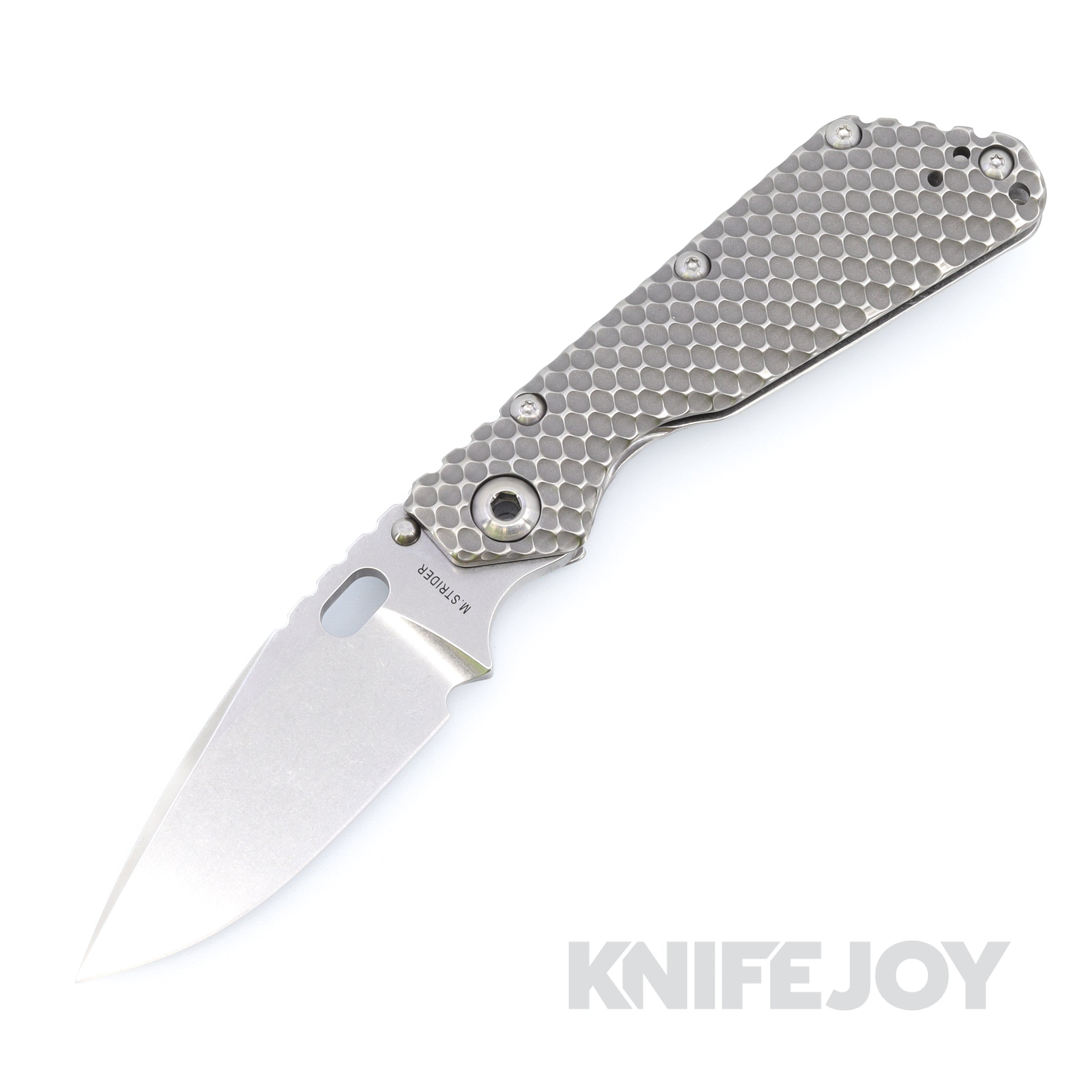 Mick Strider Custom Knives SMF Satin S30V Blade with Titanium Double G ...