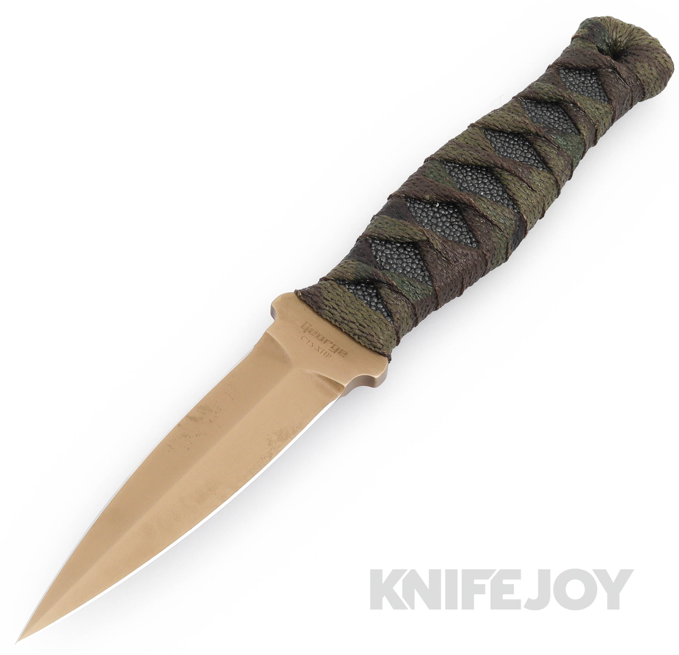 J.Watson / Les George Collab Fixed Blade Cerakote with Camo Full Cord ...