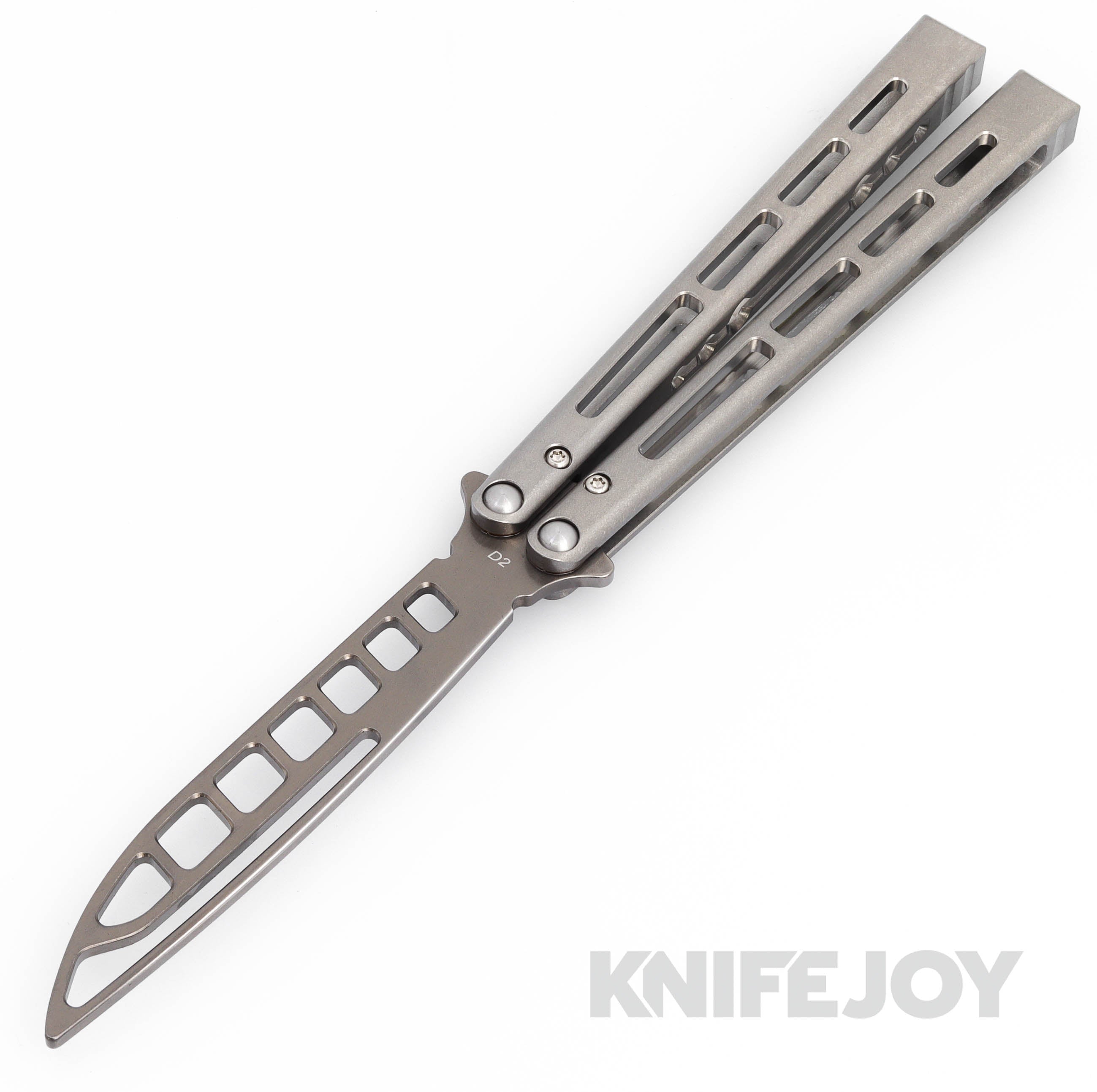 EPS Knives 101t Butterfly Balisong Knife Weehawk Plain Blade with Brus ...