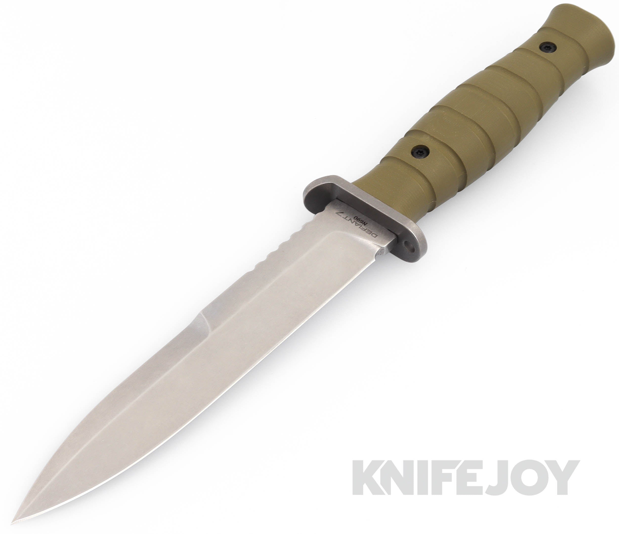 Defiant 7 Knives M320 Stonewashed Blade Green G10 Handles – KnifeJoy