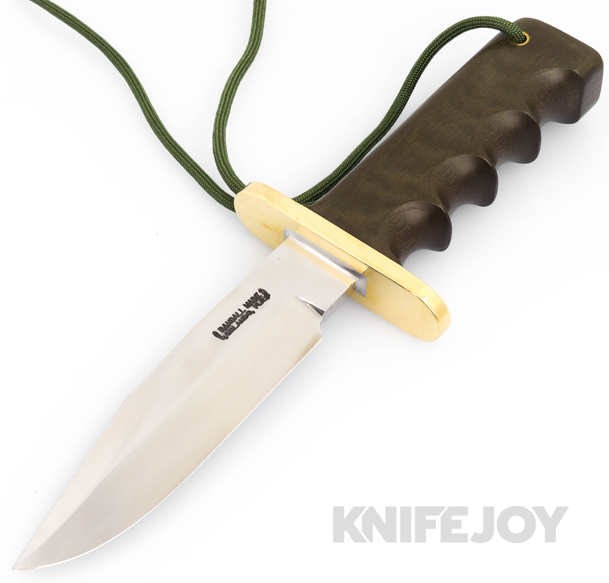 Randall Made Knives Model 15-5 1/2 Attack Knife Plain Blade with Green ...