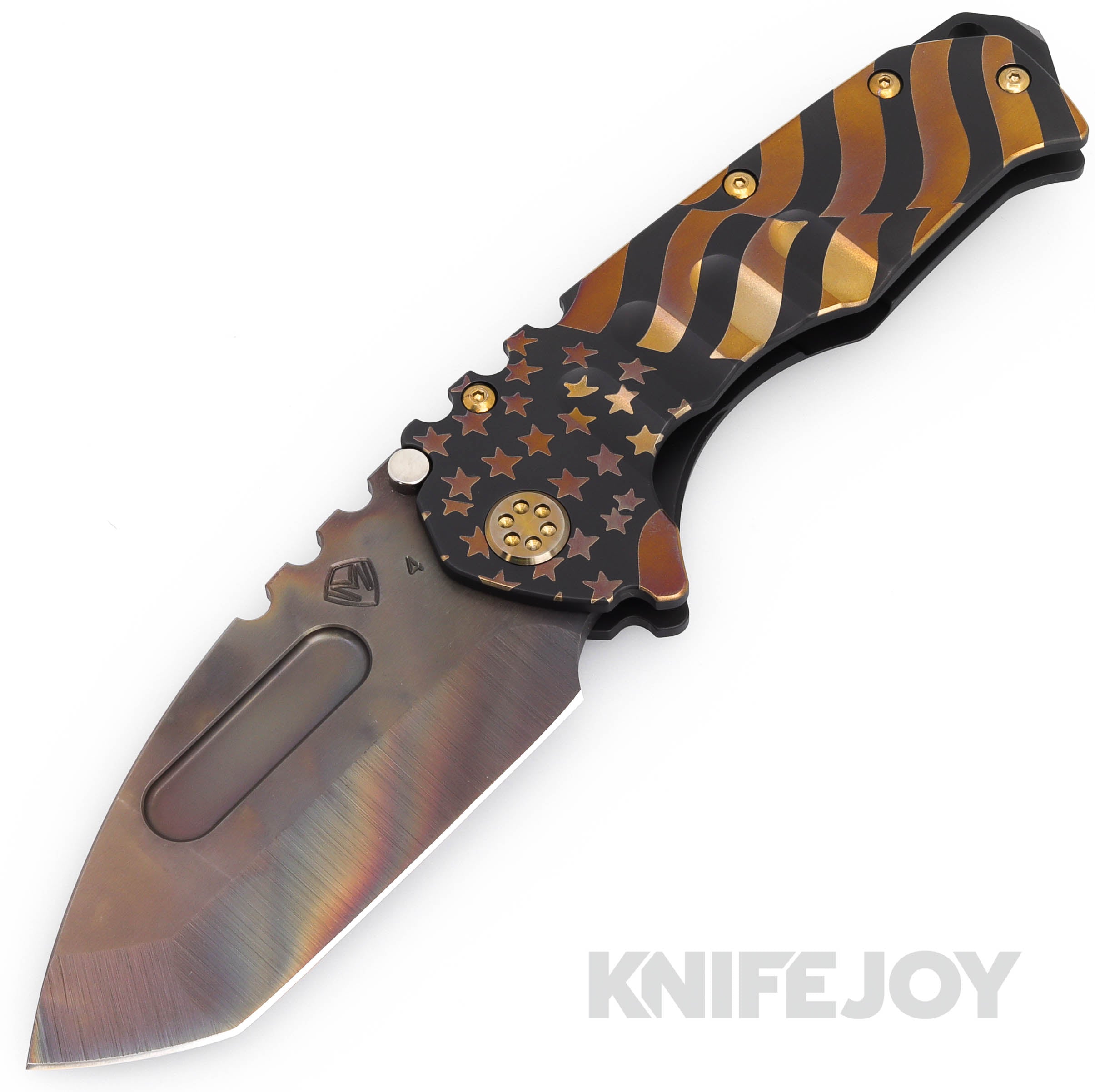 Medford Knives Praetorian "T" S45VN Vulcan Flag Tanto Blade with DLC A ...