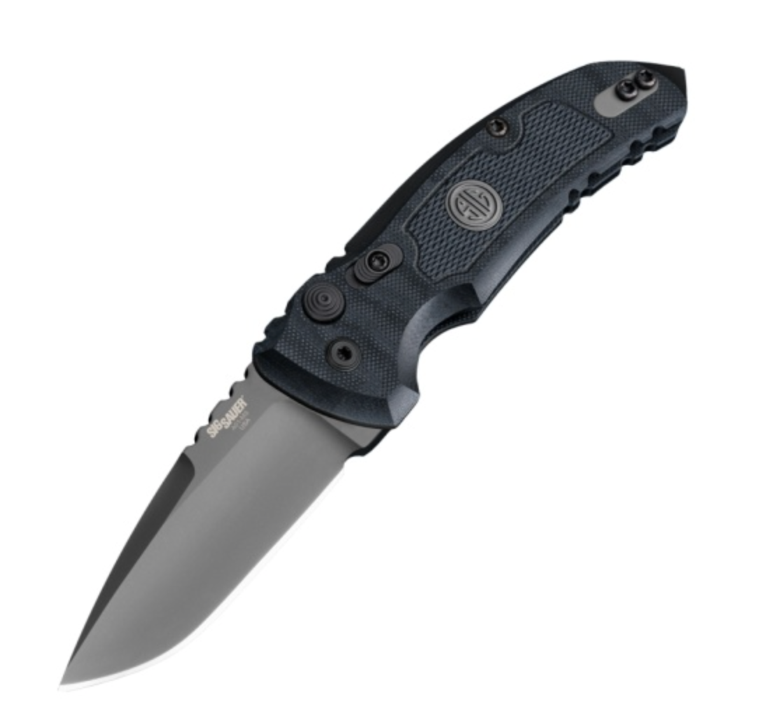 Sig Knives SIG16112 A01-MicroSwitch Tactical Automatic Folder Grey Cer ...