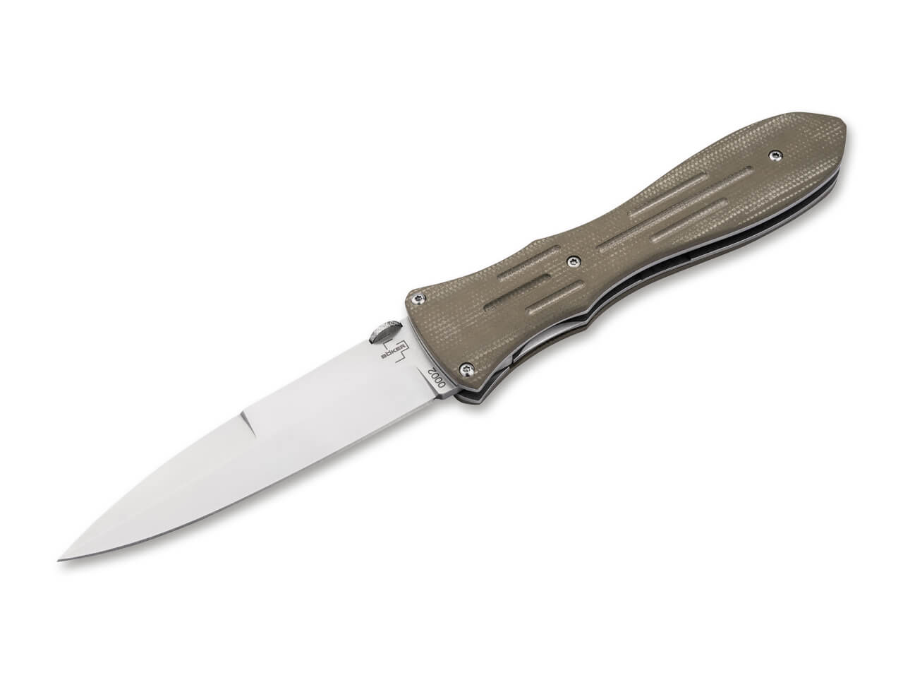 Boker Knives Boker Plus 01BO913 Atropos Linerlock Knife Stonewash Plai ...