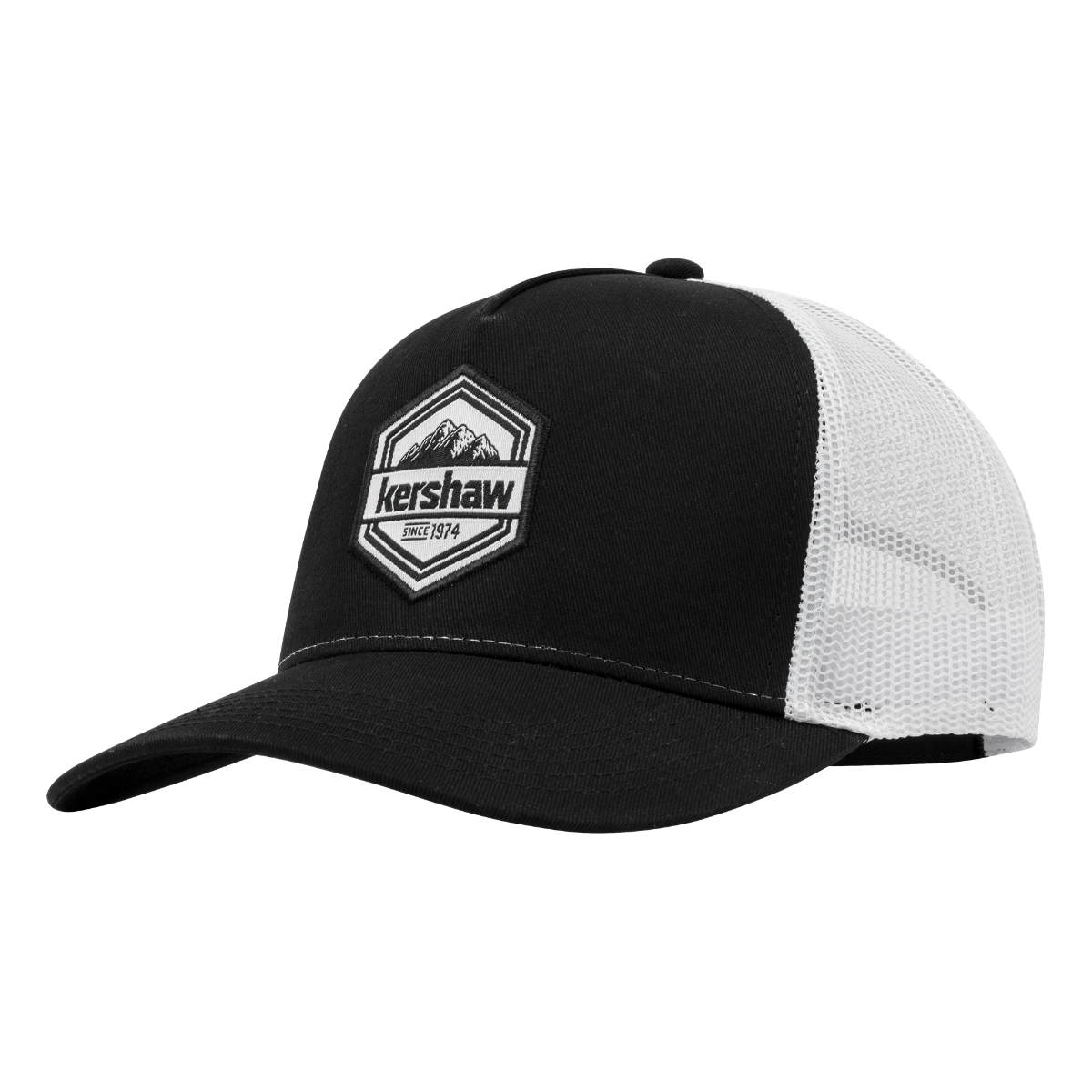 Kershaw CAPKER1974 Kershaw Since 1974 Hat Black and White Embroidered ...