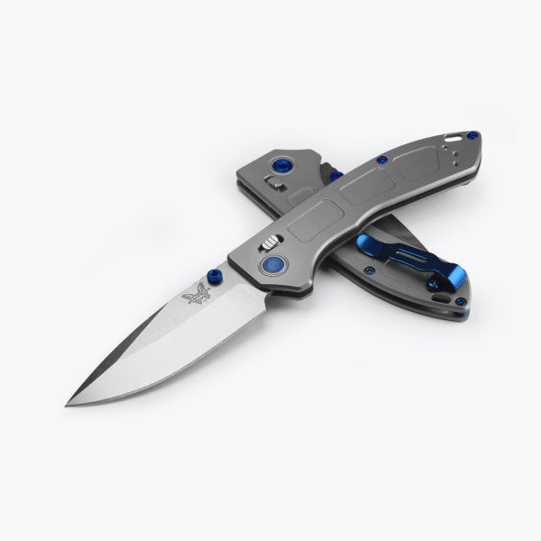 Benchmade 743 Mini Narrows Axis Lock Knife Drop Point Stainless Steel ...
