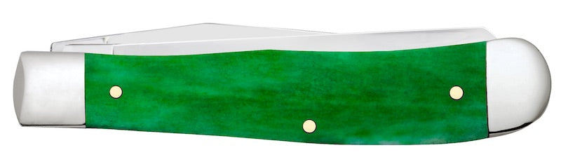 Case Trapper NWTF Bright Green Bone Smooth Trapper Knife (CASE18773 ...