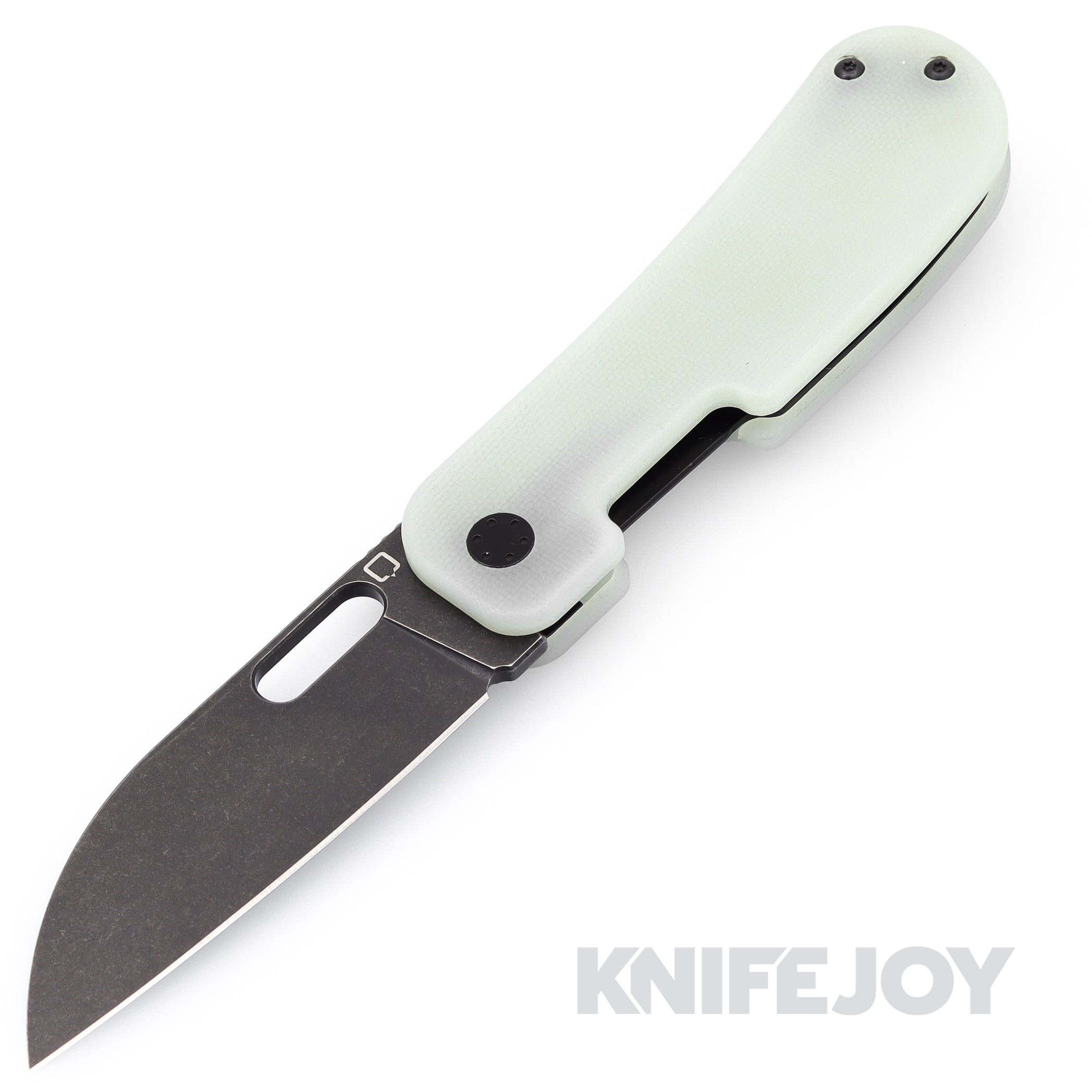 Qvist Bladeworks Variant PE2 Blackwashed Blade with Jade G10 Handles ...