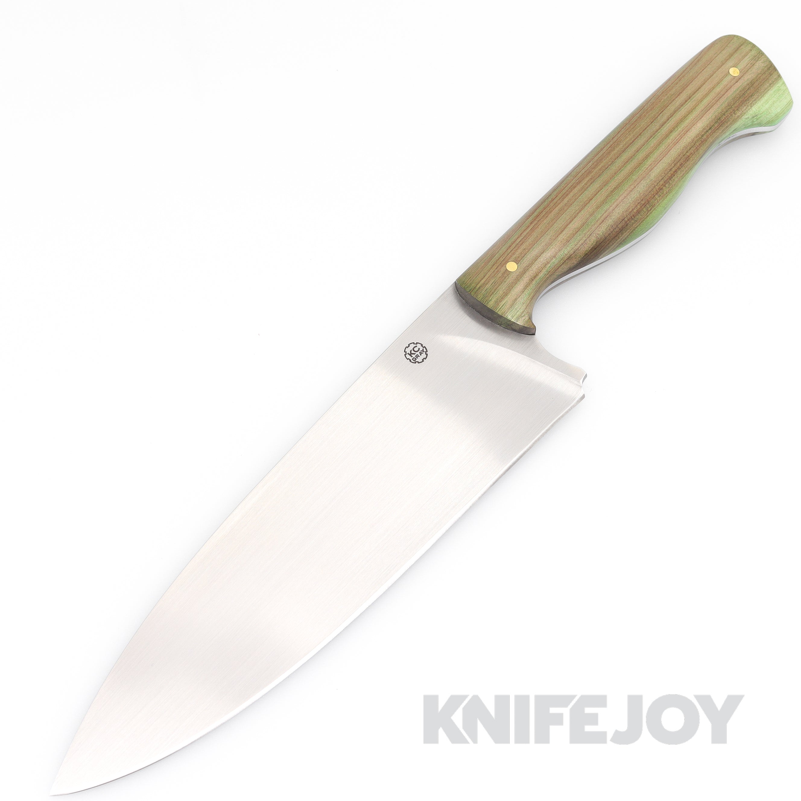 K.C. Gray Knives Custom Classic Chef Knife AEB-L Fixed Blade with Dyed ...