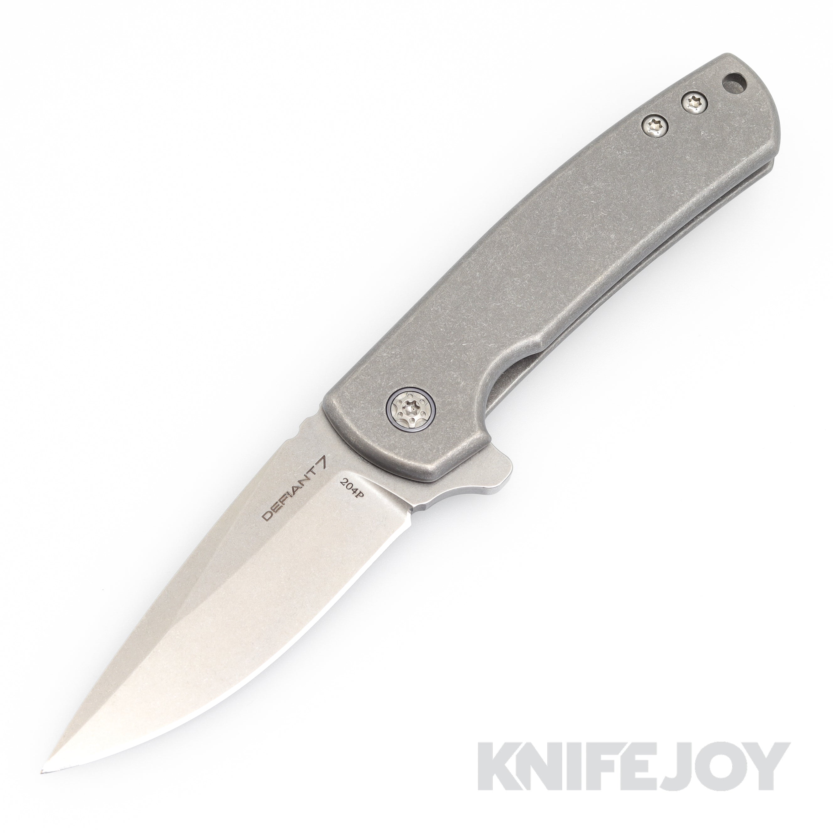 Les George Defiant 7 Servo All Titanium Flipper Knife – KnifeJoy
