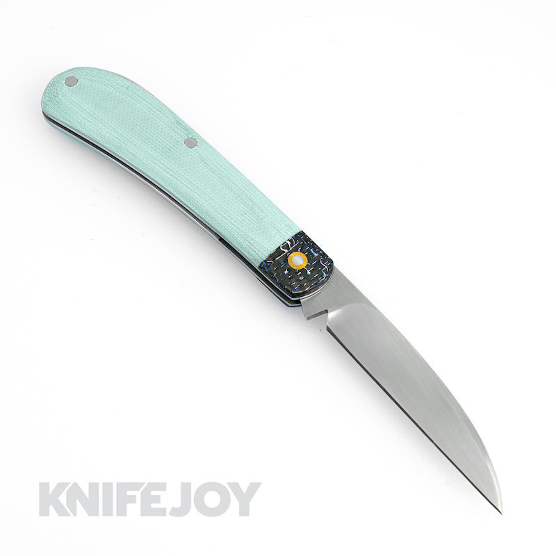 DRT Taber Knives Custom W. Trapper SlipJoint Satin Blade with Tiffany ...
