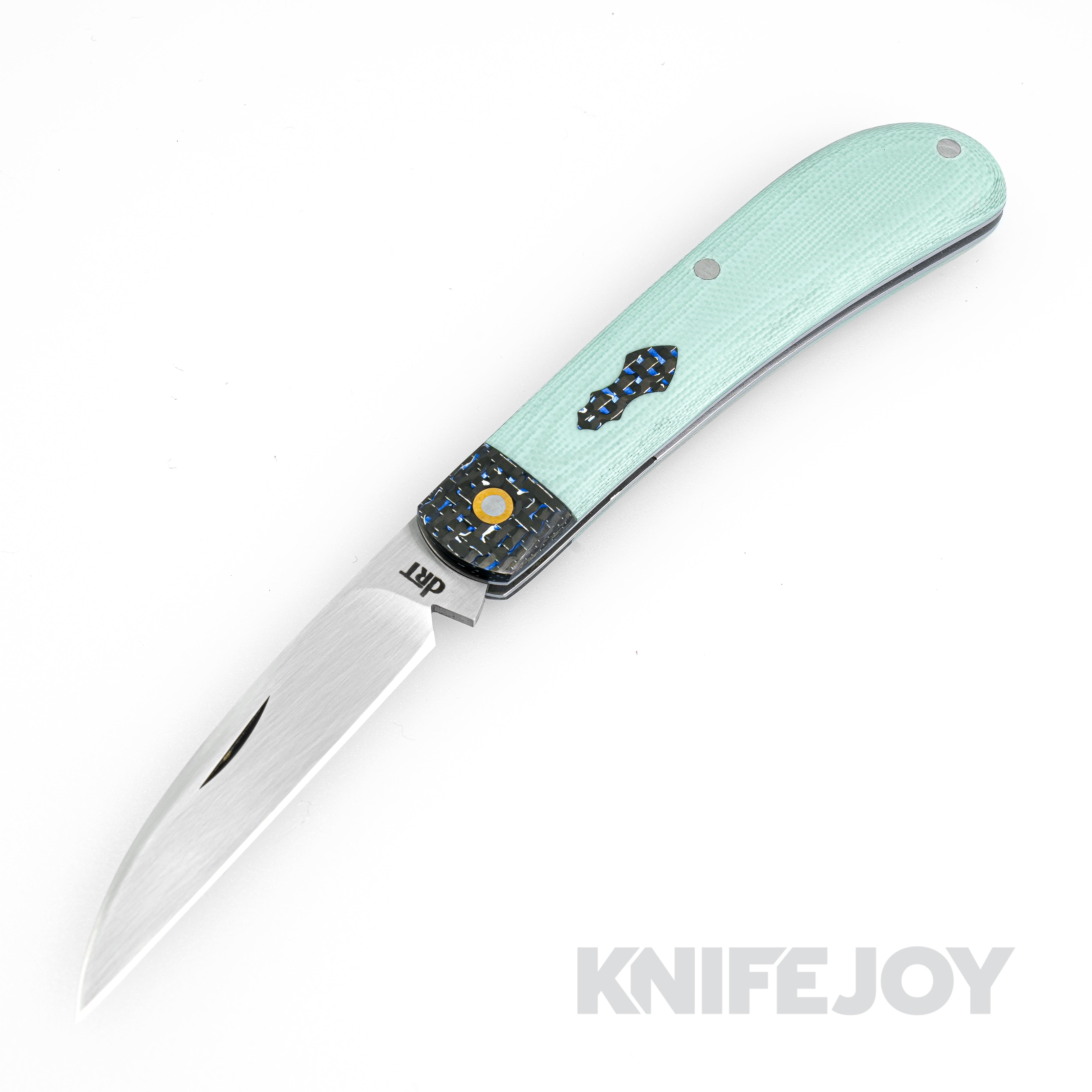 DRT Taber Knives Custom W. Trapper SlipJoint Satin Blade with Tiffany ...