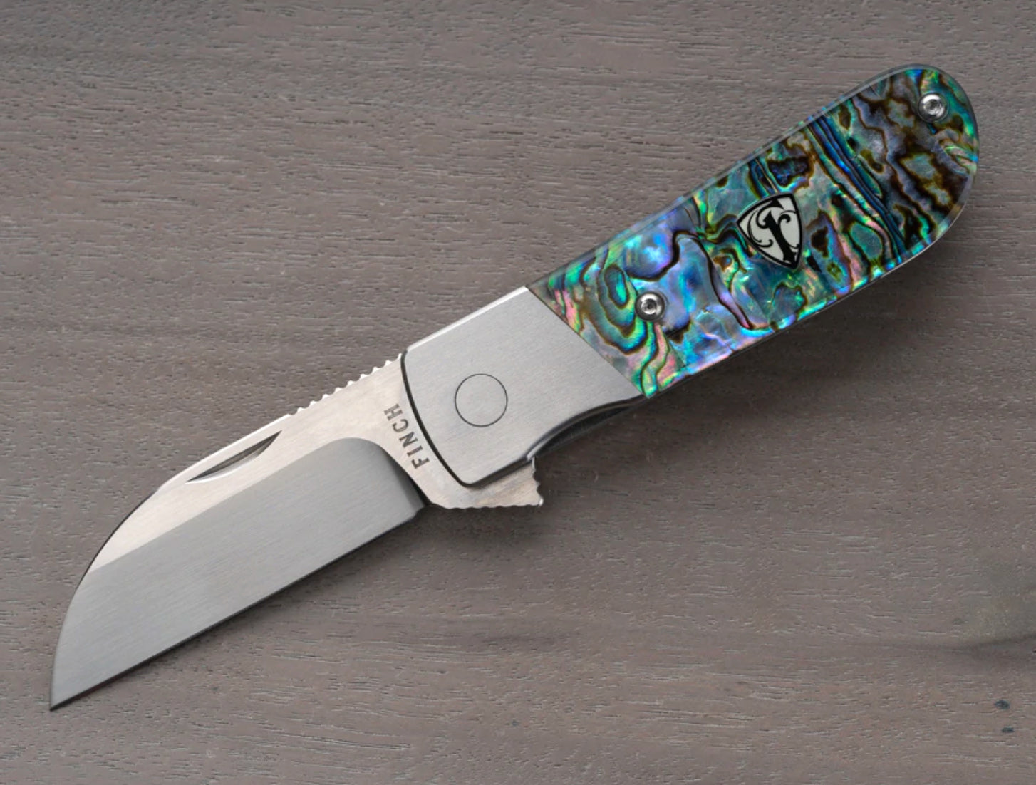 Finch Knife Company LUCKY 13 Flipper 154CM Satin Blade with Stainless ...