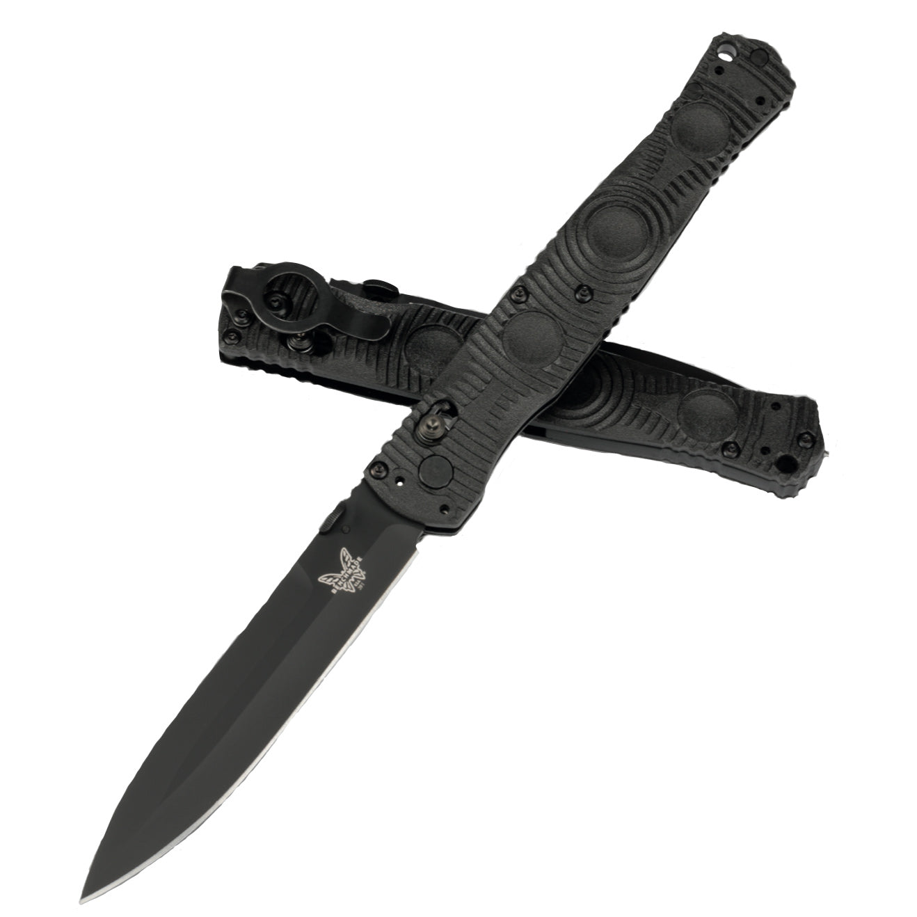 Benchmade 391BK SOCP Tactical Folder/ CF Elite Black Molded Handle/ D2 ...