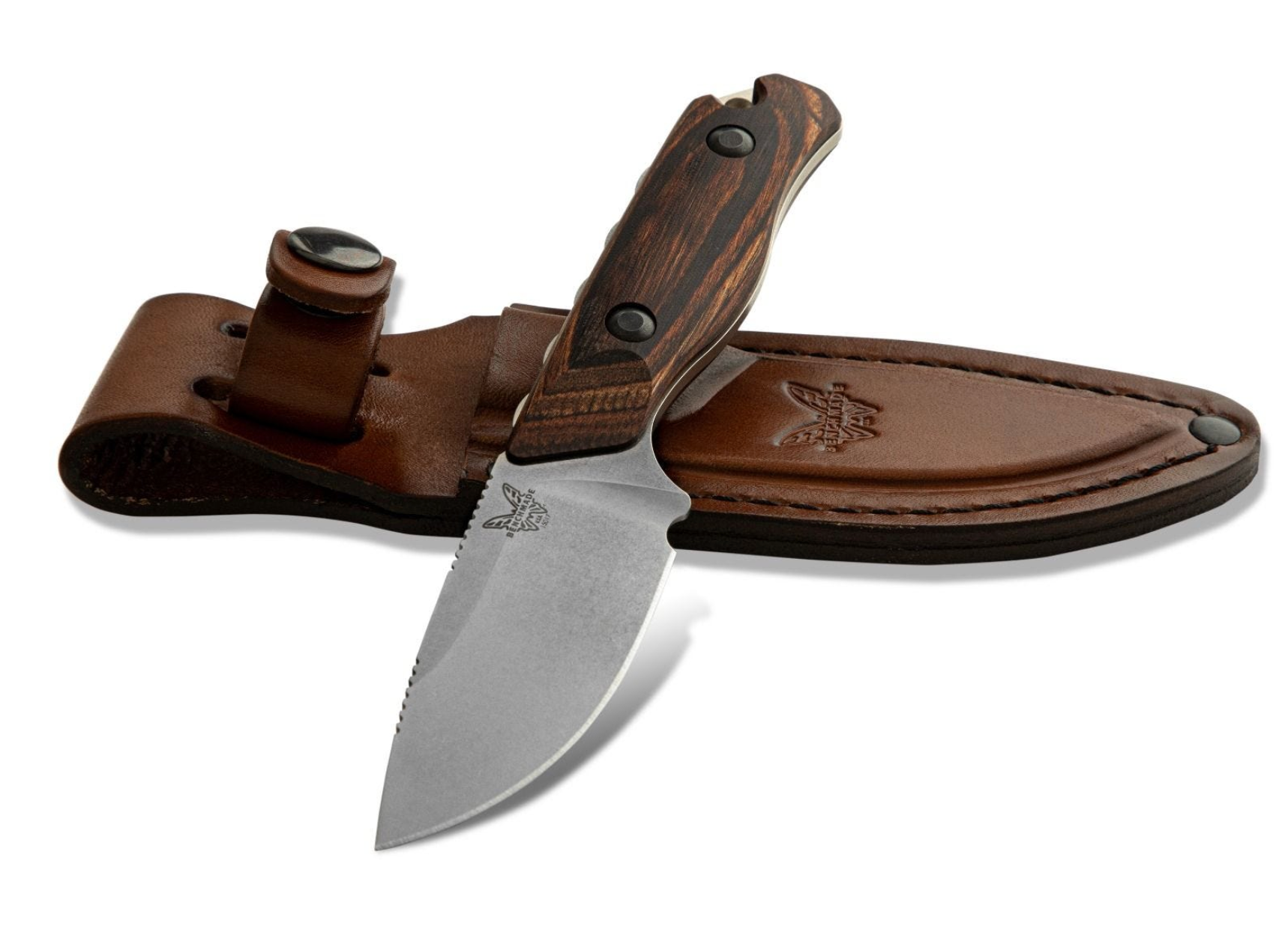 Benchmade 15017 Hidden Canyon Hunter Knife Wood Handle Fixed Blade ...