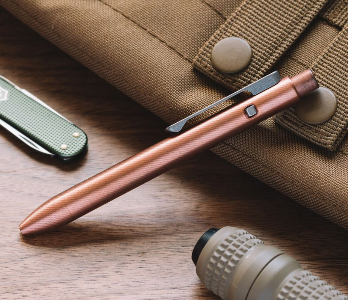 Tactile Turn SHORT Copper Side Click Pen / Short Bolt – KnifeJoy