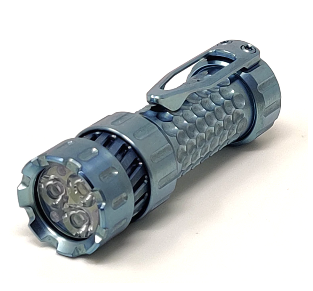 Mechforce Mechtorch GEN2 Titanium Custom Torch/Flashlight Anodized Ice ...