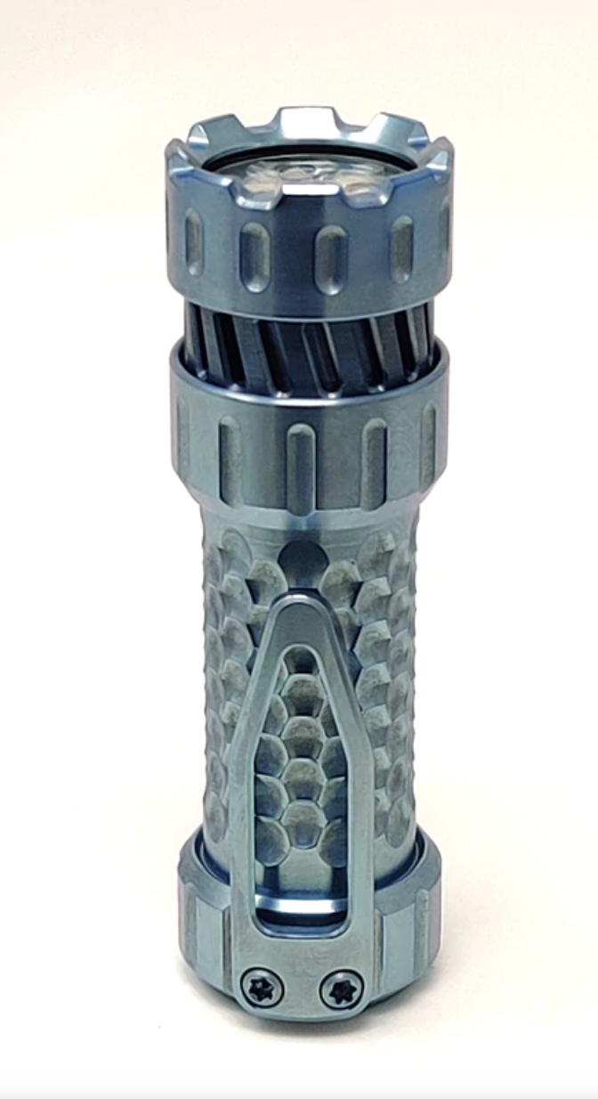 Mechforce Mechtorch GEN2 Titanium Custom Torch/Flashlight Anodized Ice ...